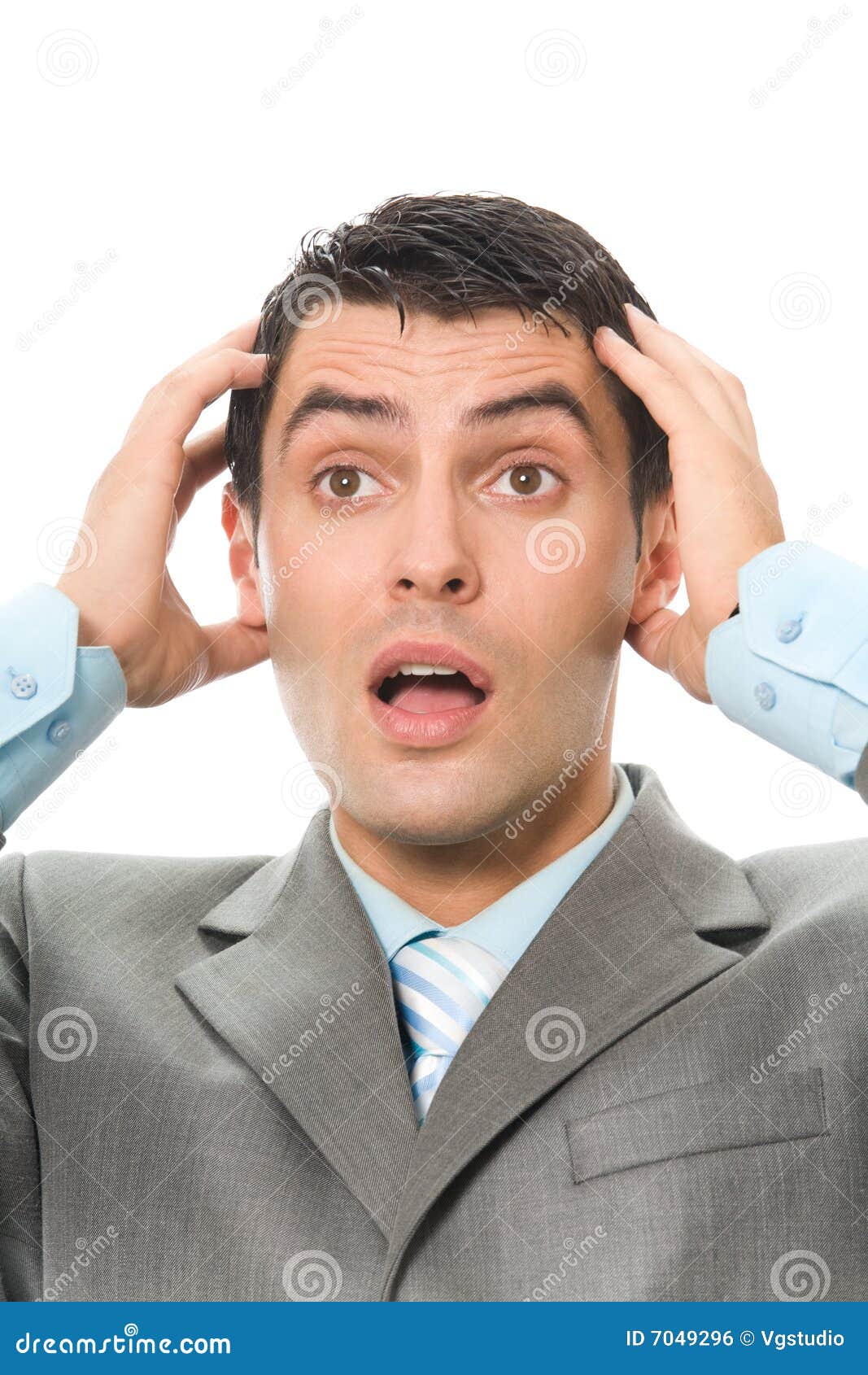 Surprised businessman stock photo. Image of friendly, success - 7049296