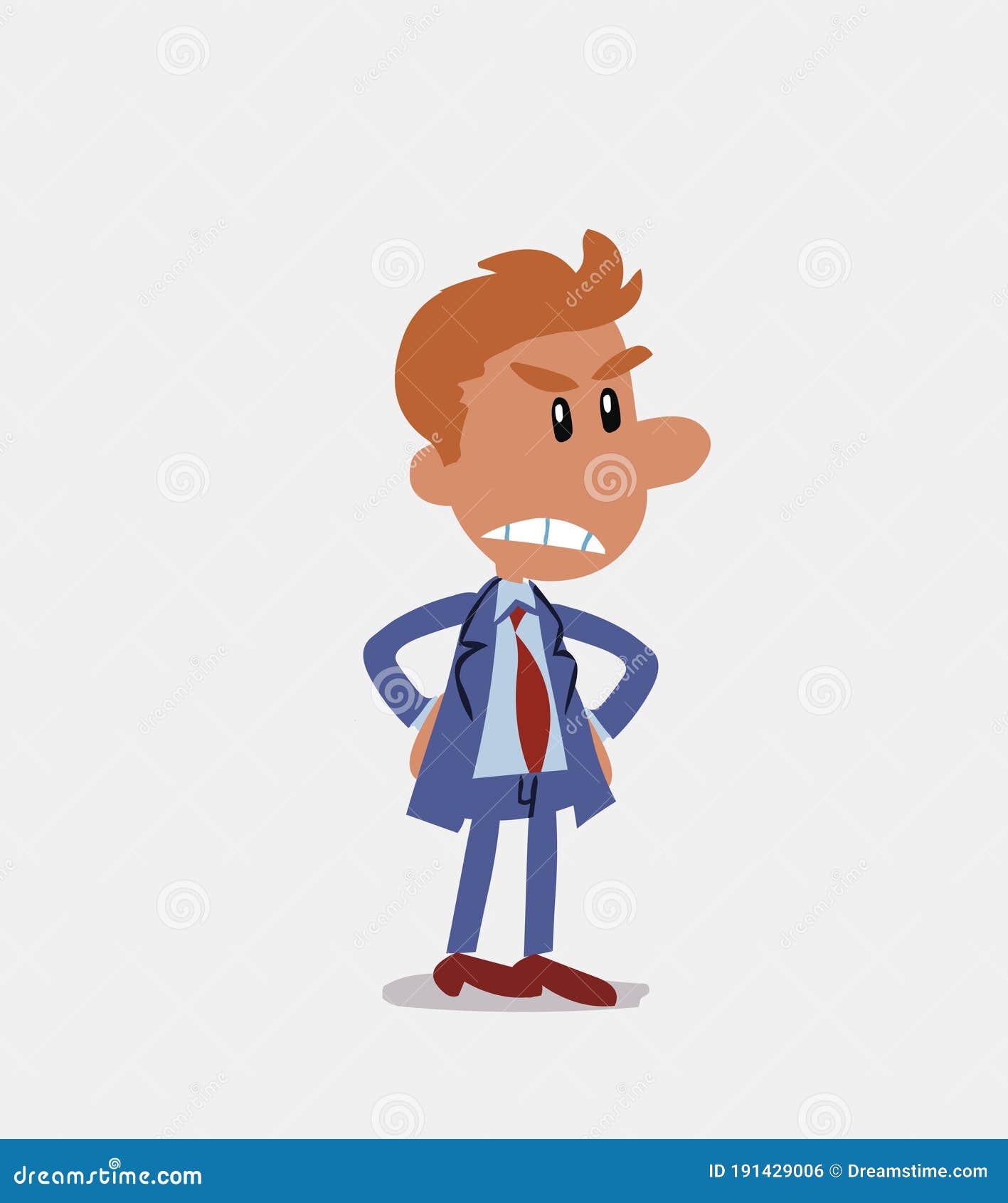 Business Man Unpleasantly Surprised Stock Vector - Illustration of ...