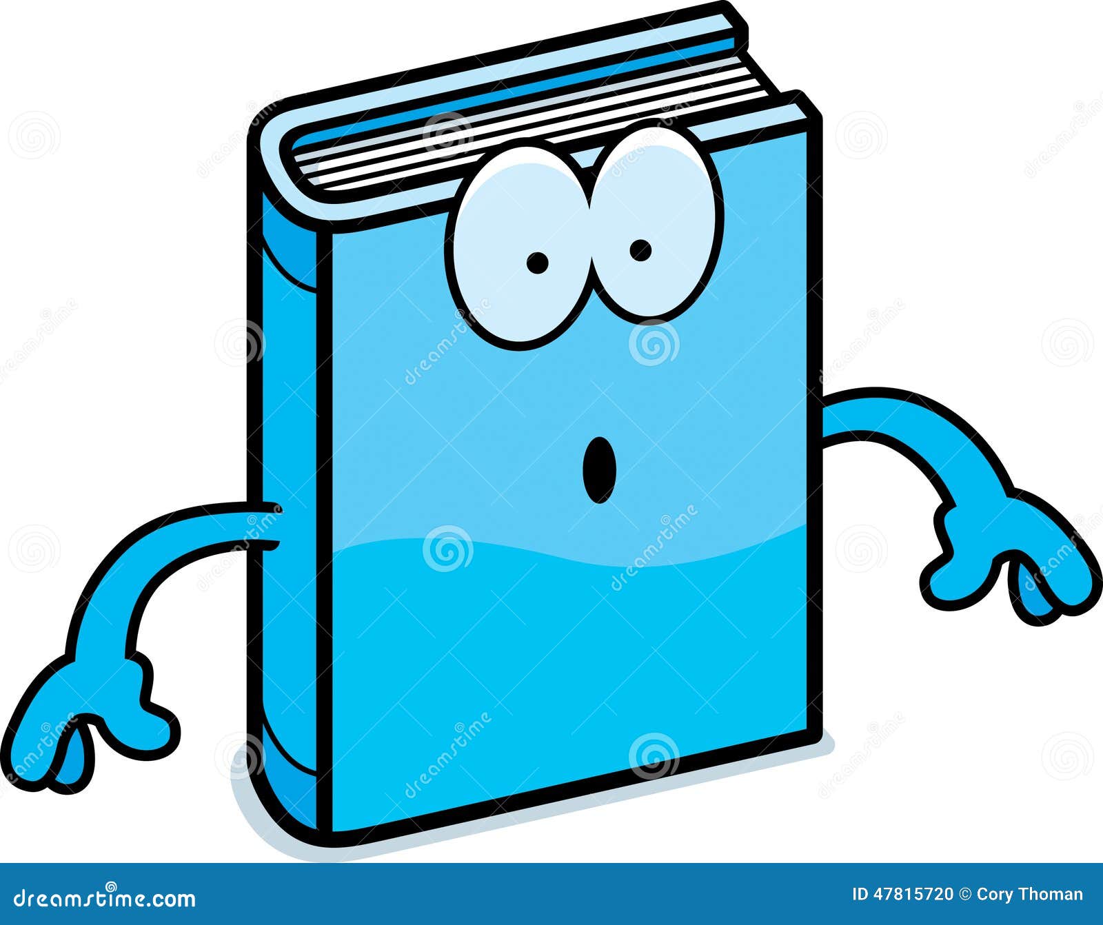 Surprised Cartoon Book stock vector. Illustration of surprised - 47815720