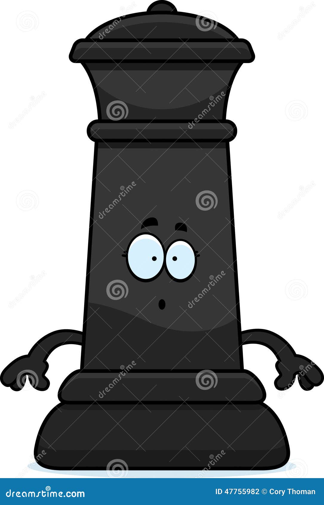 Surprised Cartoon Chess Queen Stock Vector - Illustration of clip, game ...