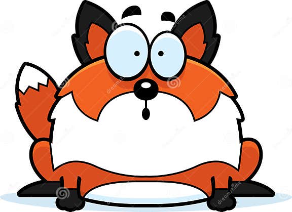 Surprised Cartoon Fox stock vector. Illustration of scared - 47476820
