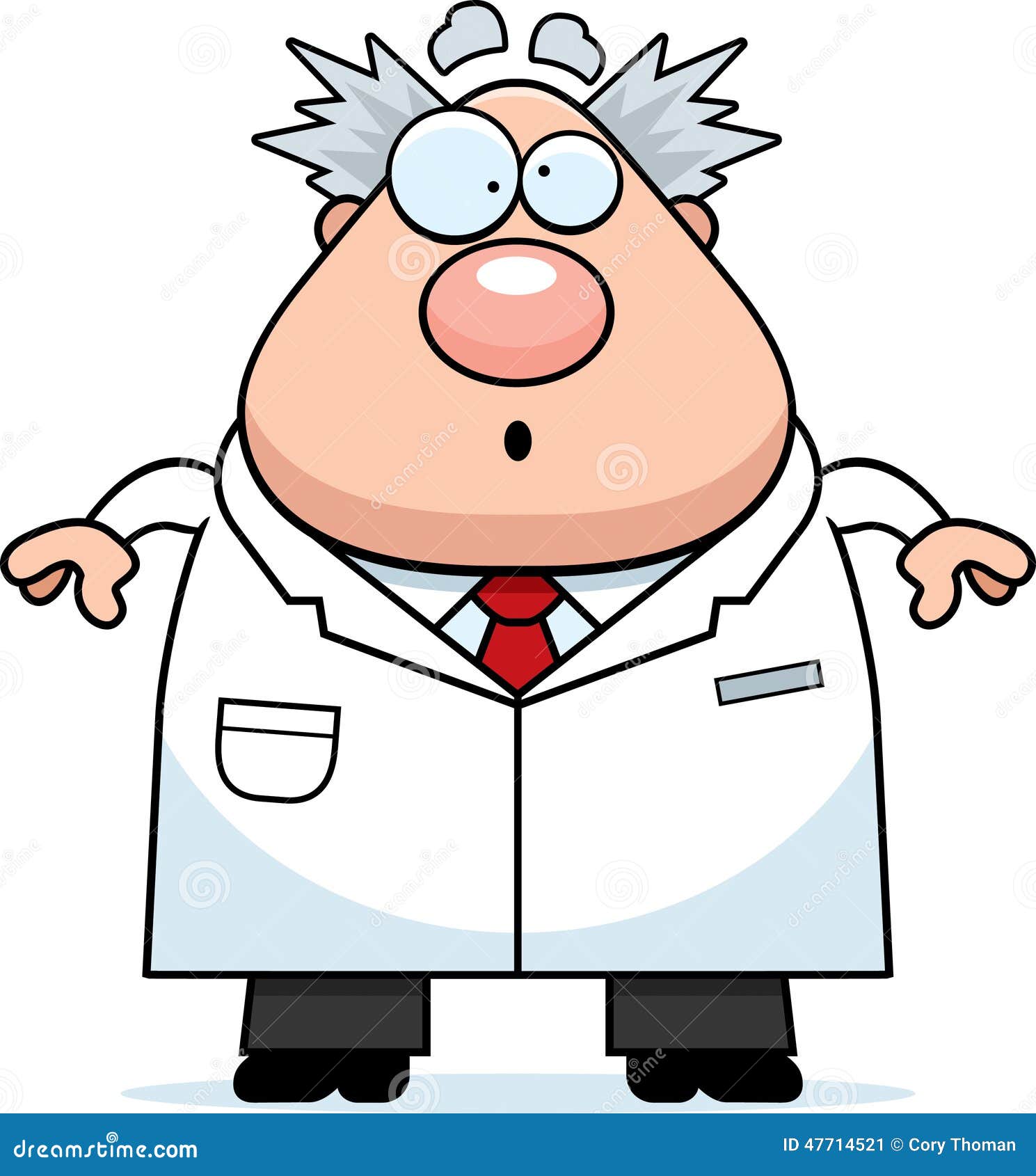 Surprised Cartoon Mad Scientist Stock Vector - Illustration of graphic ...