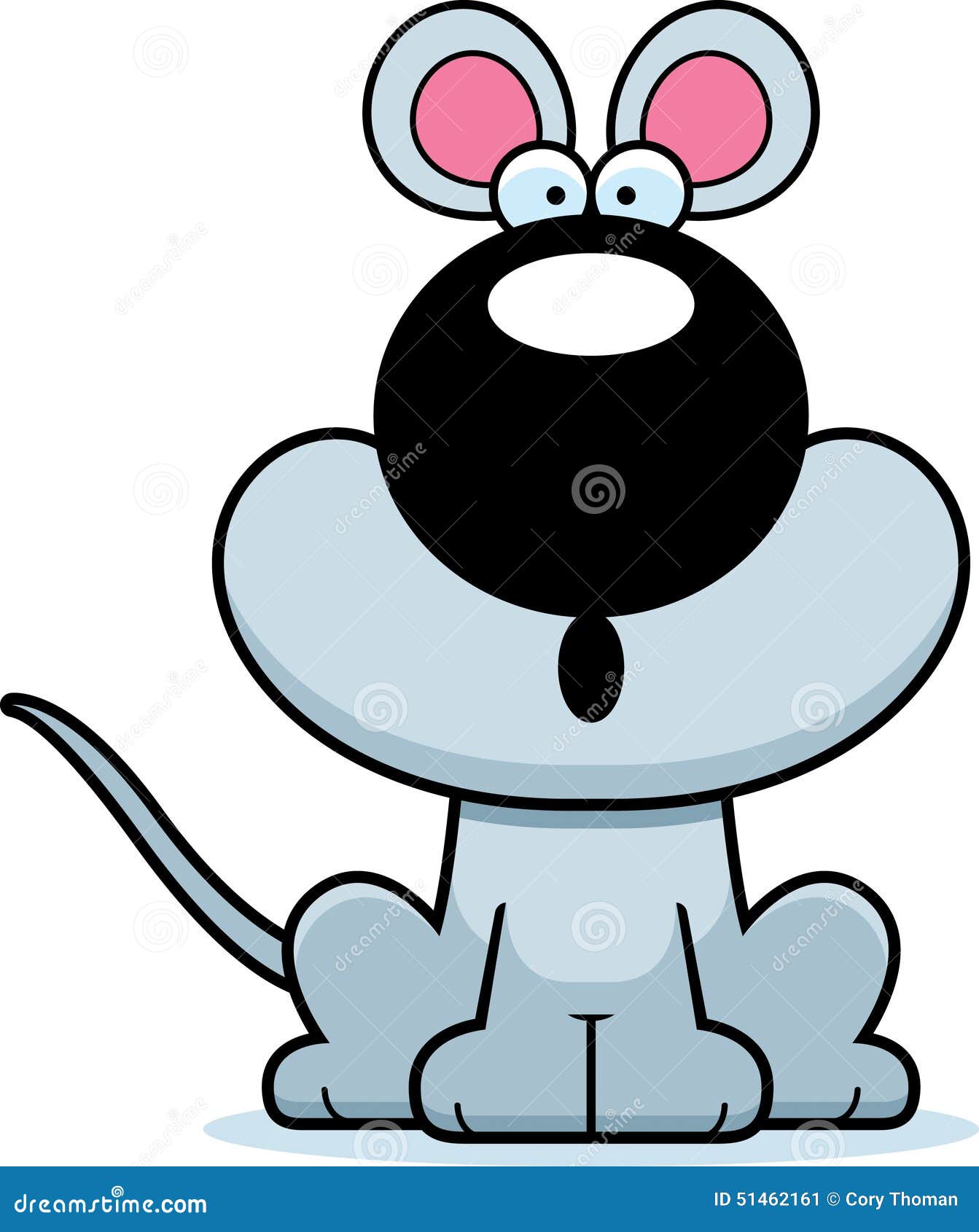 Surprised Cartoon Mouse stock vector. Illustration of rodent - 51462161