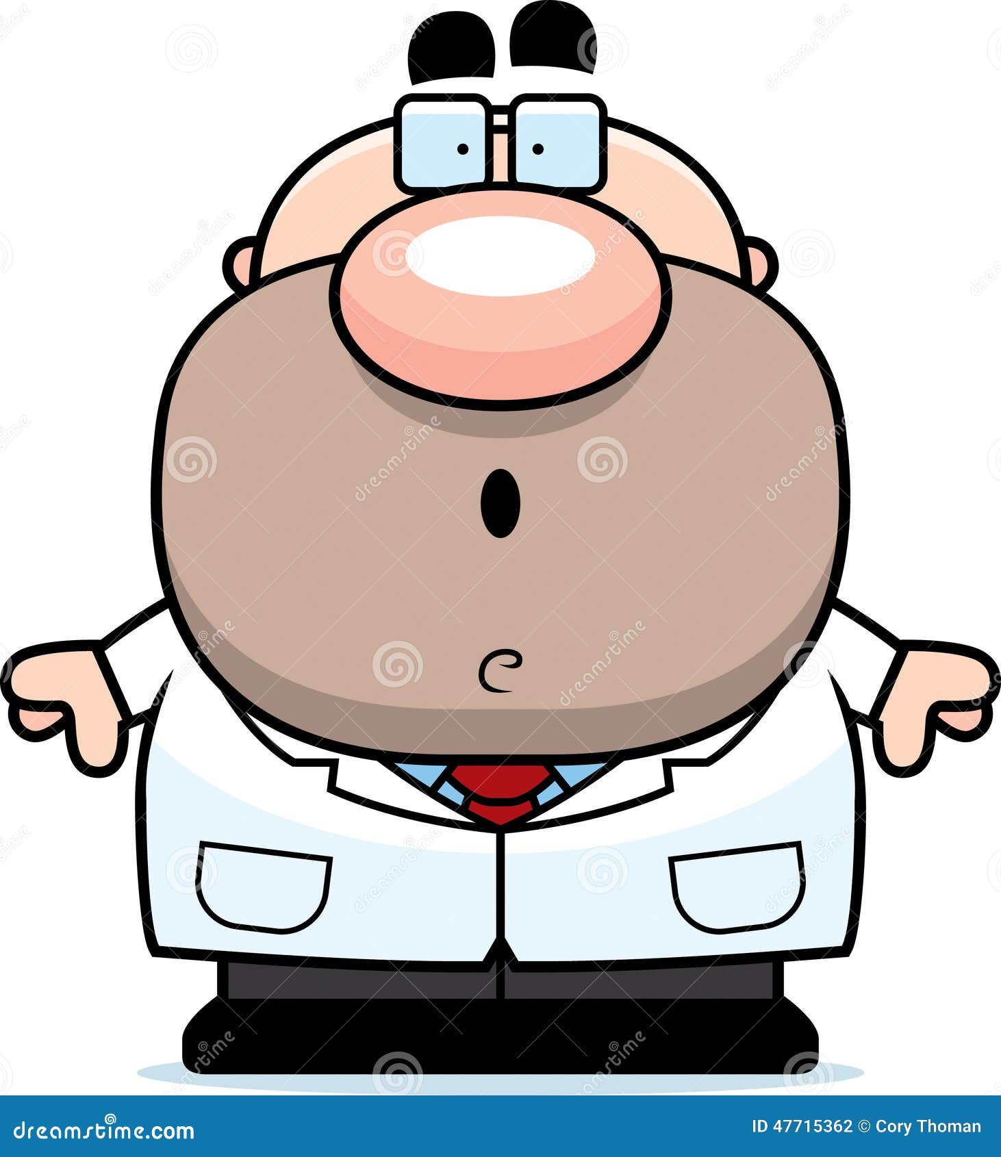 Surprised Cartoon Scientist Stock Vector - Illustration of cartoon ...