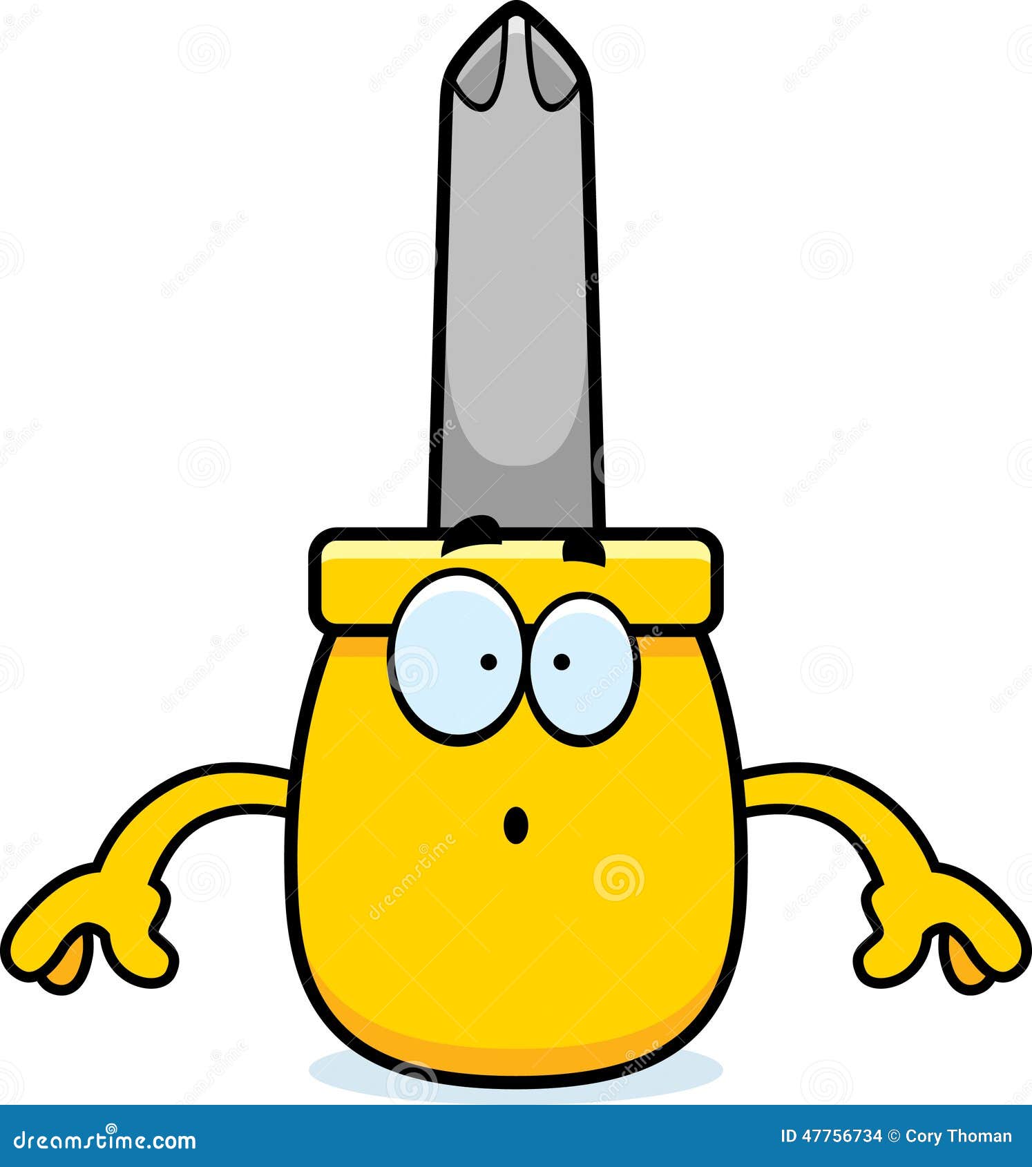 Surprised Cartoon Screwdriver Stock Vector - Illustration of clipart ...