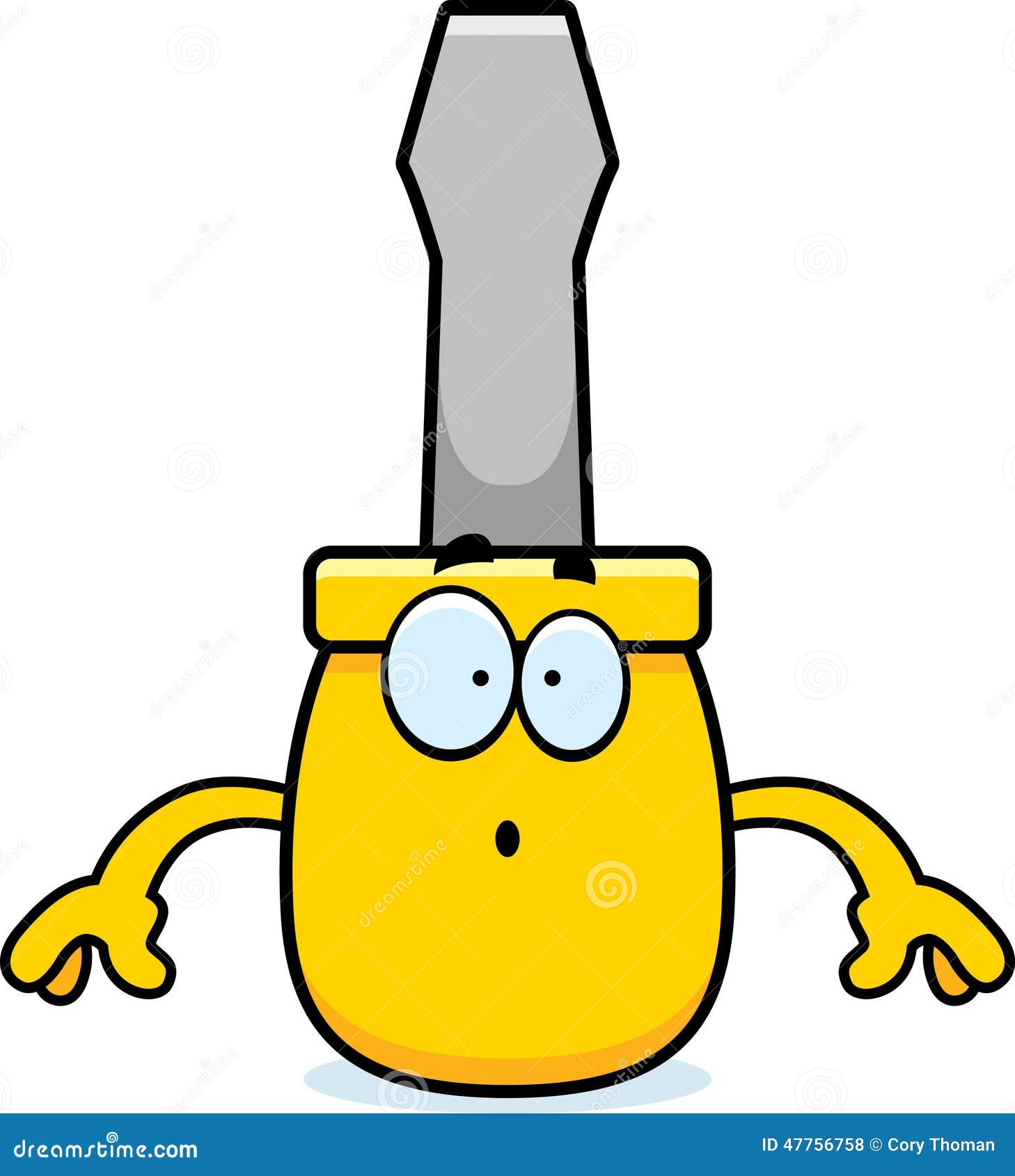 Surprised Cartoon Screwdriver Stock Vector - Illustration of head, tool ...