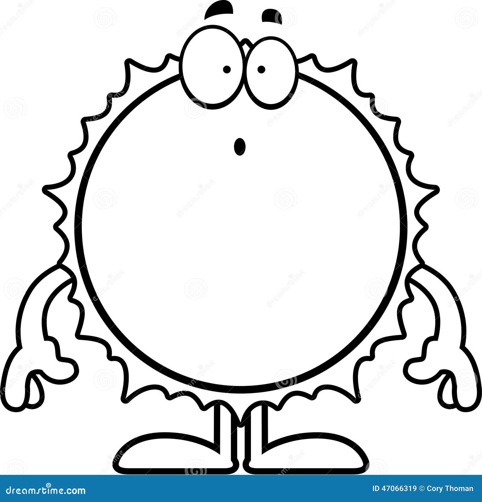 Surprised Cartoon Sun stock vector. Illustration of planet - 47066319