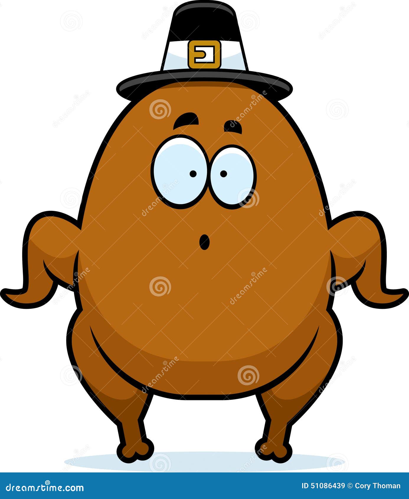 Surprised Cartoon Turkey Pilgrim Stock Vector - Illustration of ...