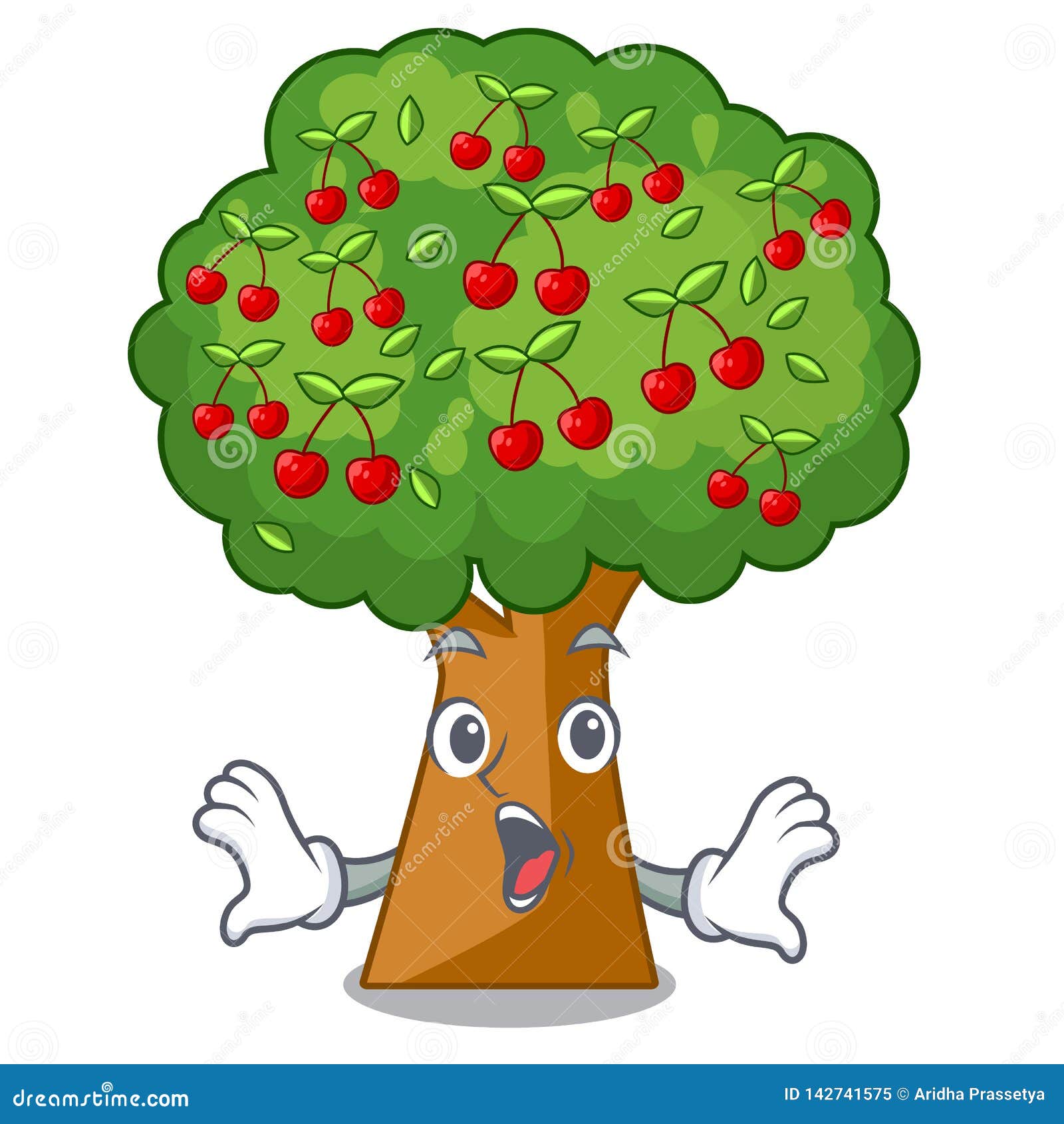 Surprised Tree Cartoon Royalty-Free Illustration | CartoonDealer.com ...