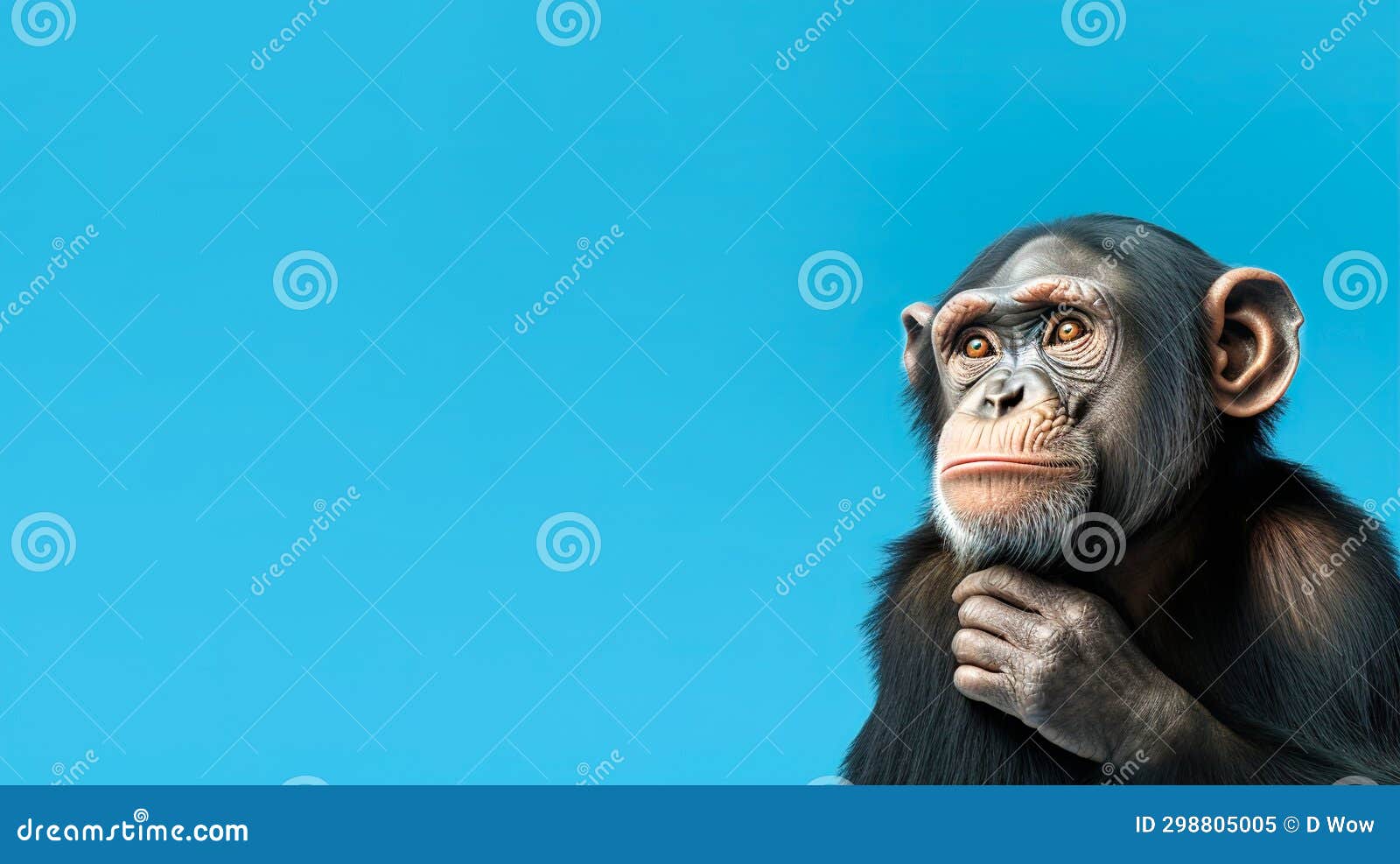 Surprised Chimpanzee: A Lively And Realistic Zbrush Artwork Royalty ...