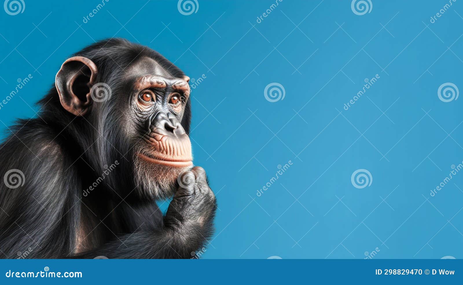 Surprised Chimpanzee: A Lively And Realistic Zbrush Artwork Royalty ...