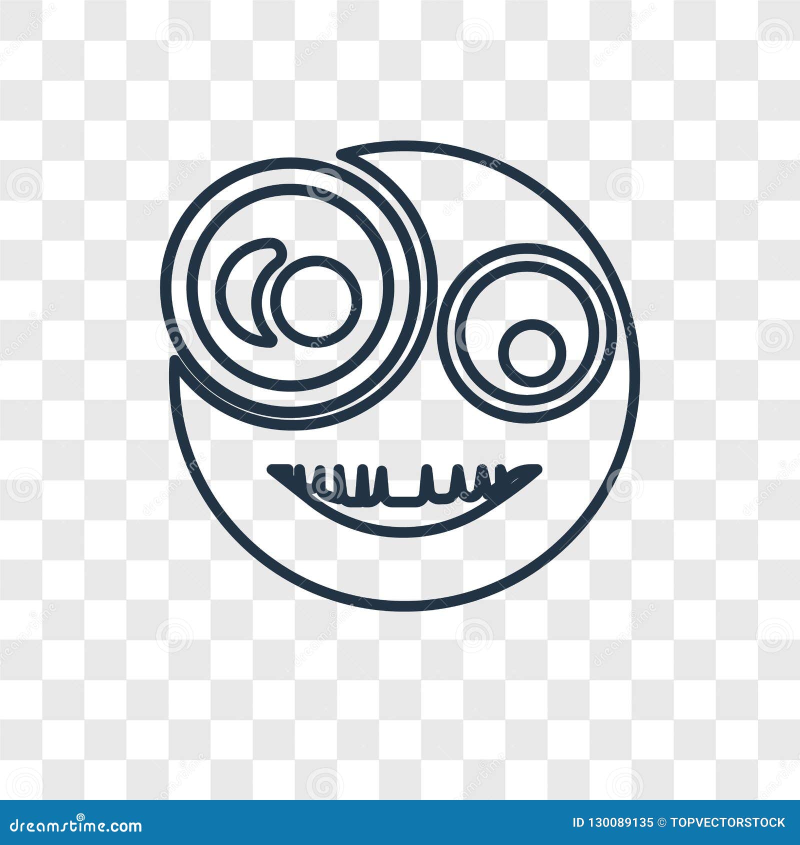 Surprised Concept Vector Linear Icon Isolated On Transparent Background ...