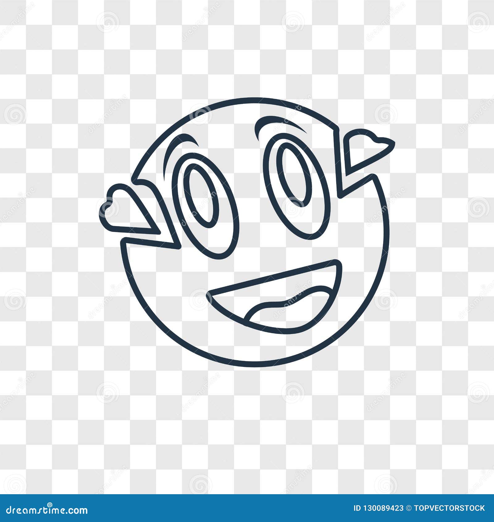 Surprised Concept Vector Linear Icon Isolated On Transparent Background ...