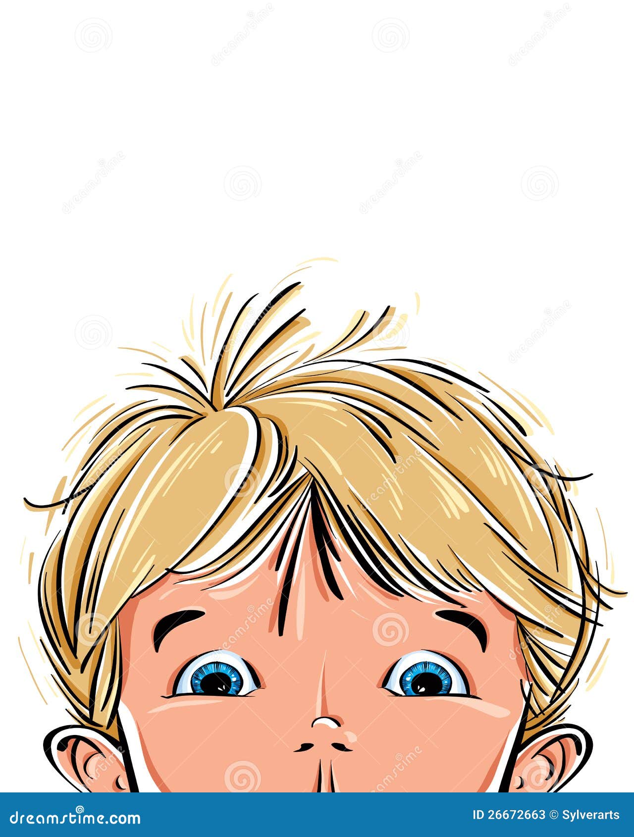 Boy Shocked Clipart