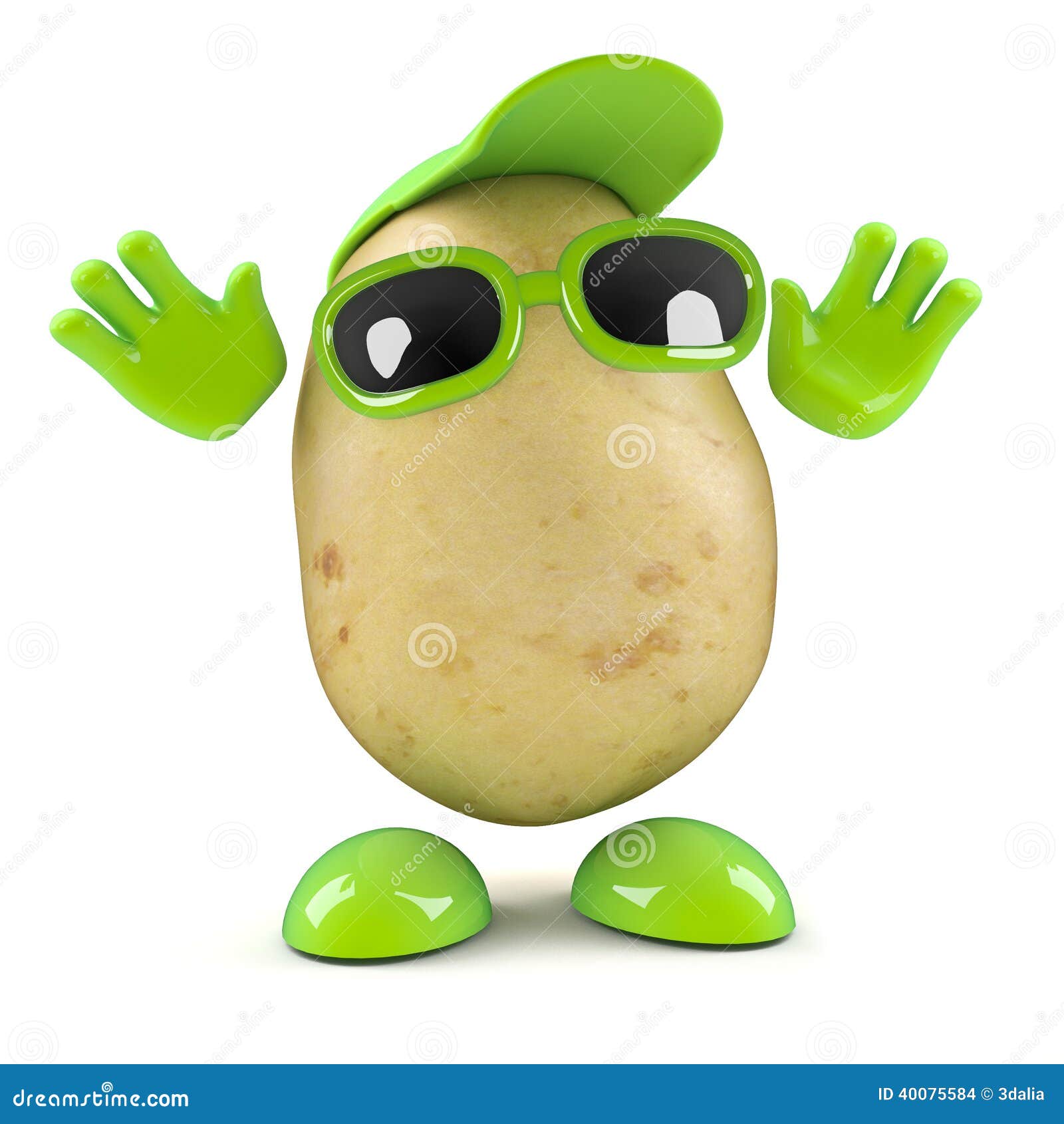 Scared Potato Cartoon | CartoonDealer.com #48897710