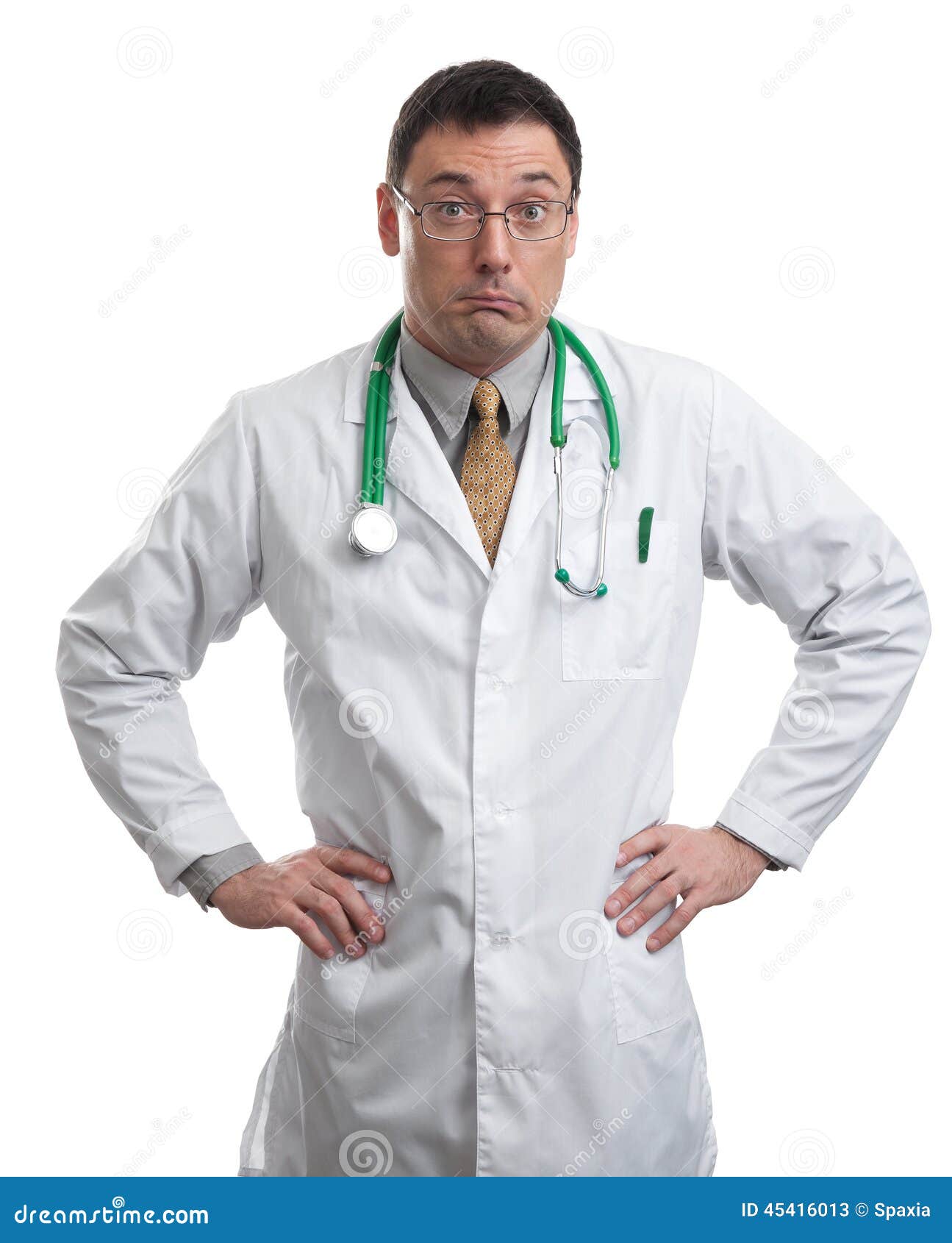 Surprised doctor stock image. Image of pressure, care - 45416013