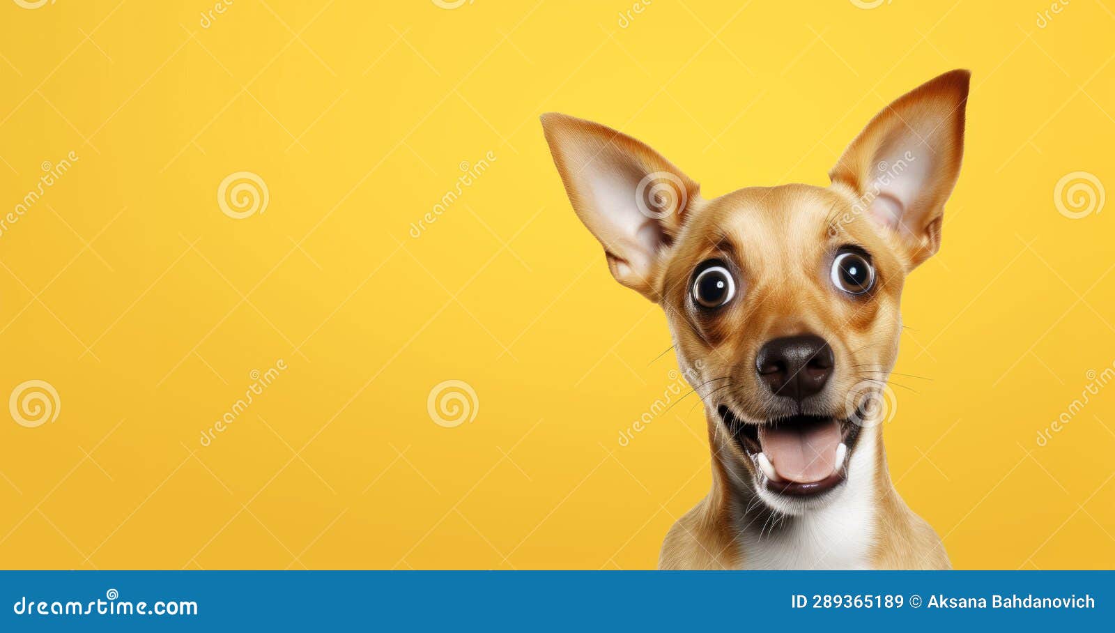 Surprised dog, stock illustration. Illustration of eyes - 289365189