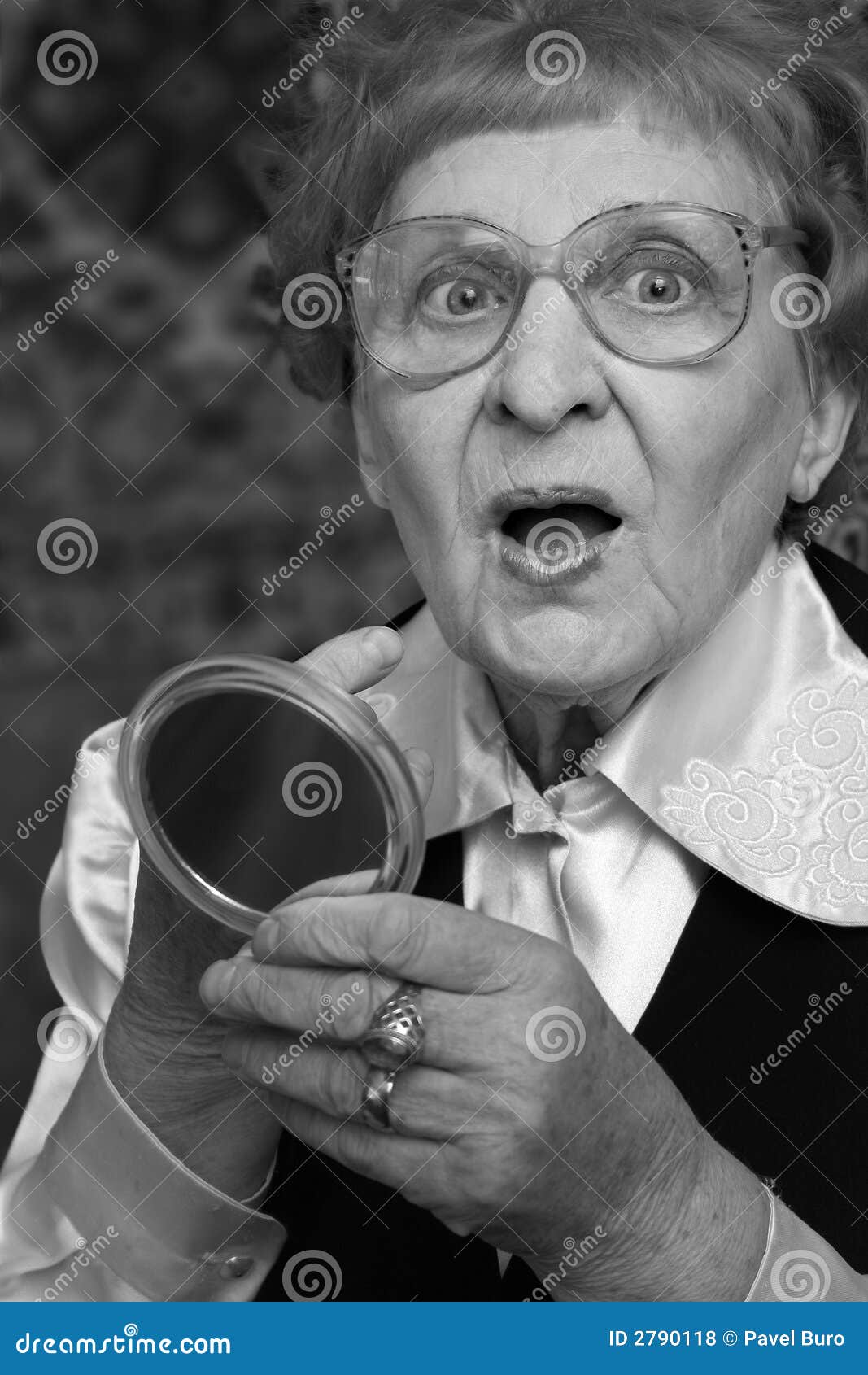 Surprised elderly lady stock photo. Image of expirience - 2790118