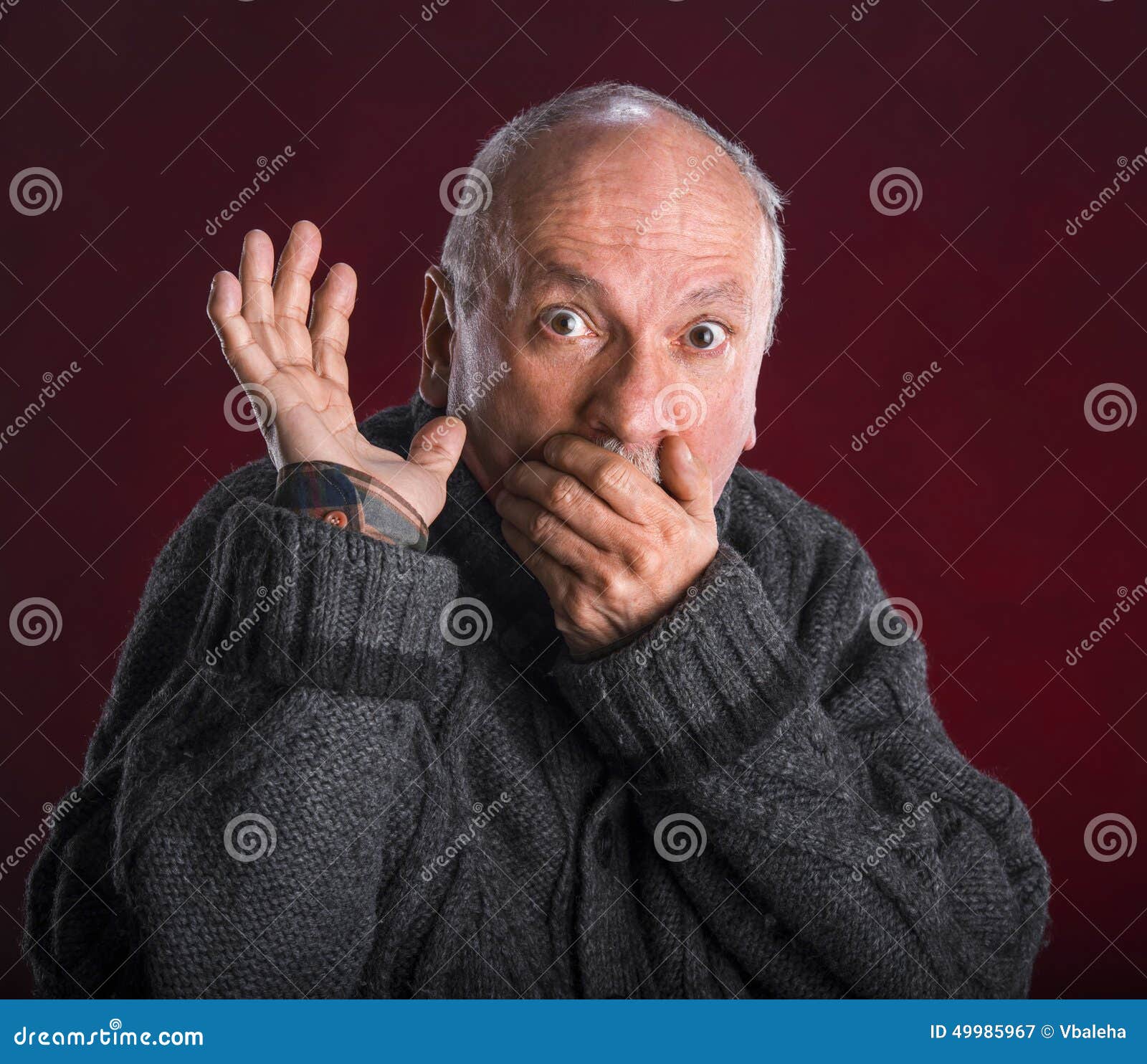 Surprised elderly men stock image. Image of professional - 49985967