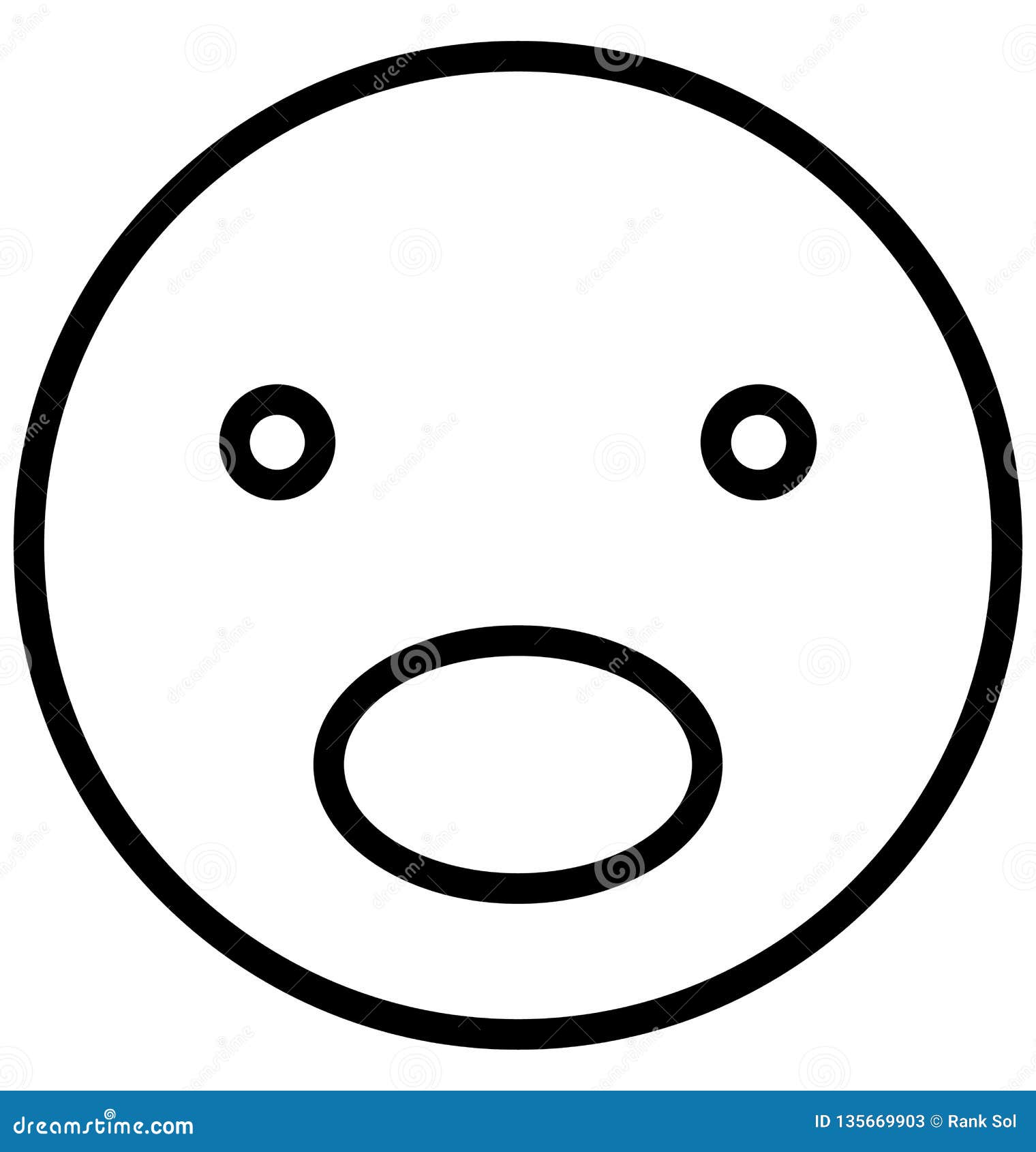 Surprised, Emoticons Vector Isolated Icon Which Can Easily Modify or ...