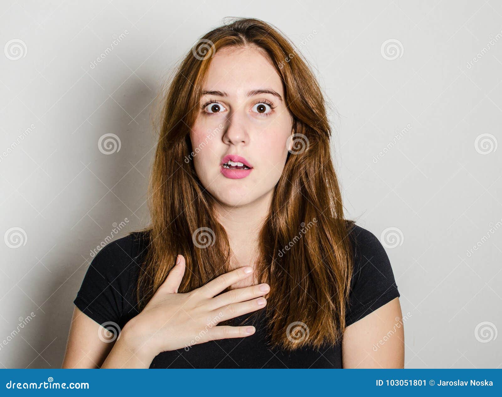 Surprised expression stock image. Image of hairstyle - 103051801