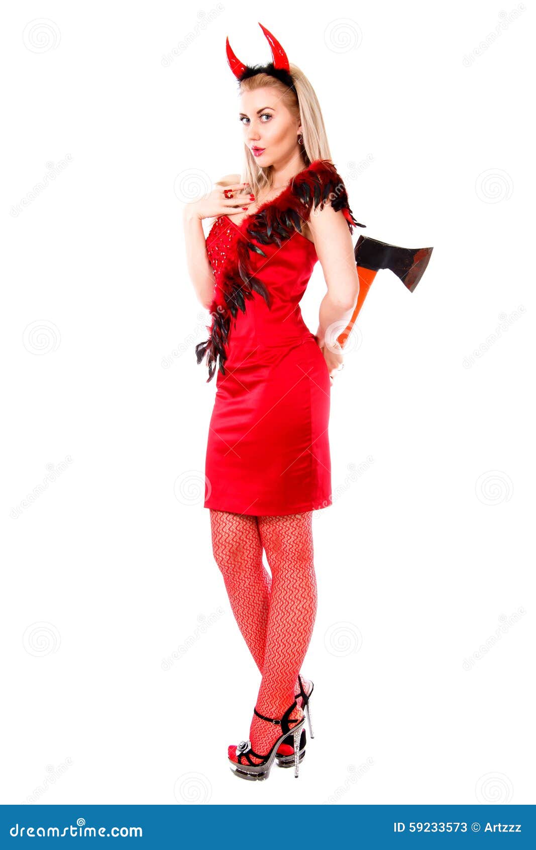 Female Demon. Demons Coming. Slhouette Of Devil Or Monster Figure On A ...