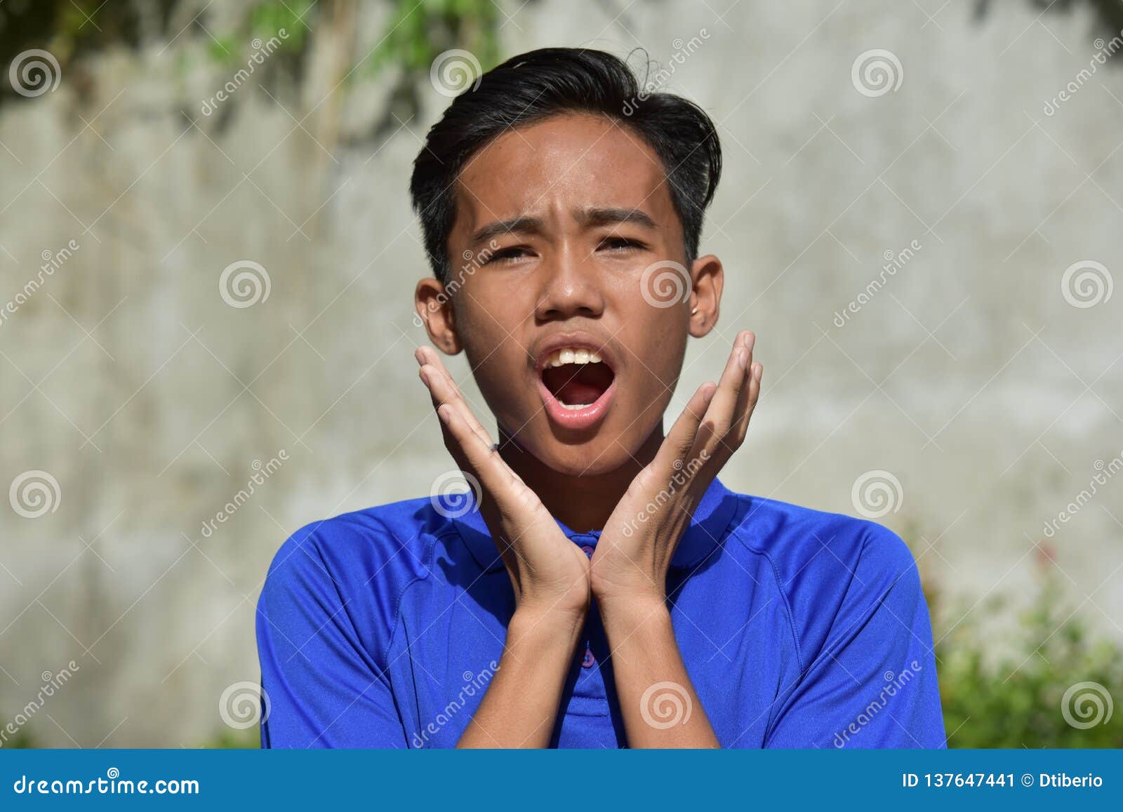 A Surprised Filipino Boy stock image. Image of surprised - 137647441