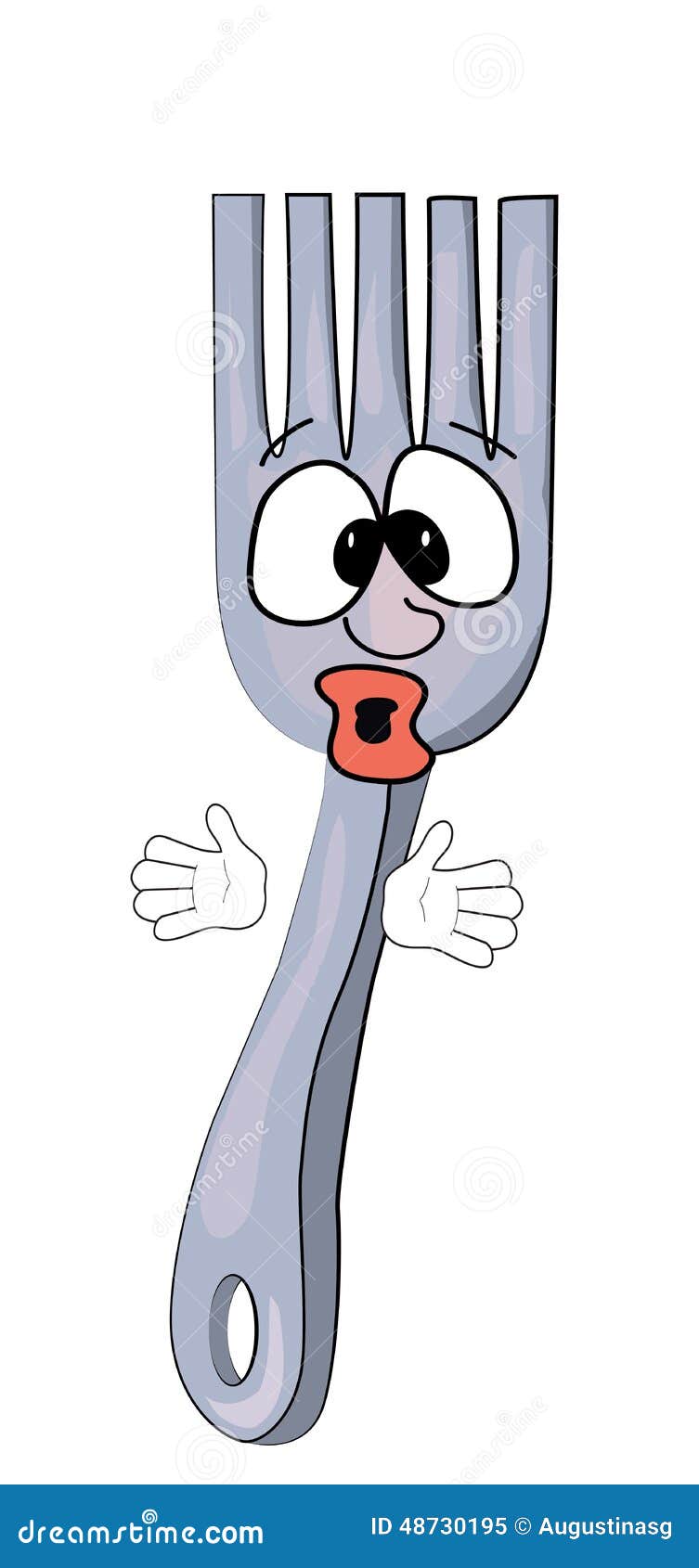 Surprised Fork Cartoon | CartoonDealer.com #48730214