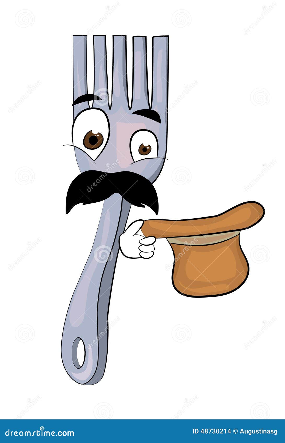 Surprised Fork Cartoon | CartoonDealer.com #48730214