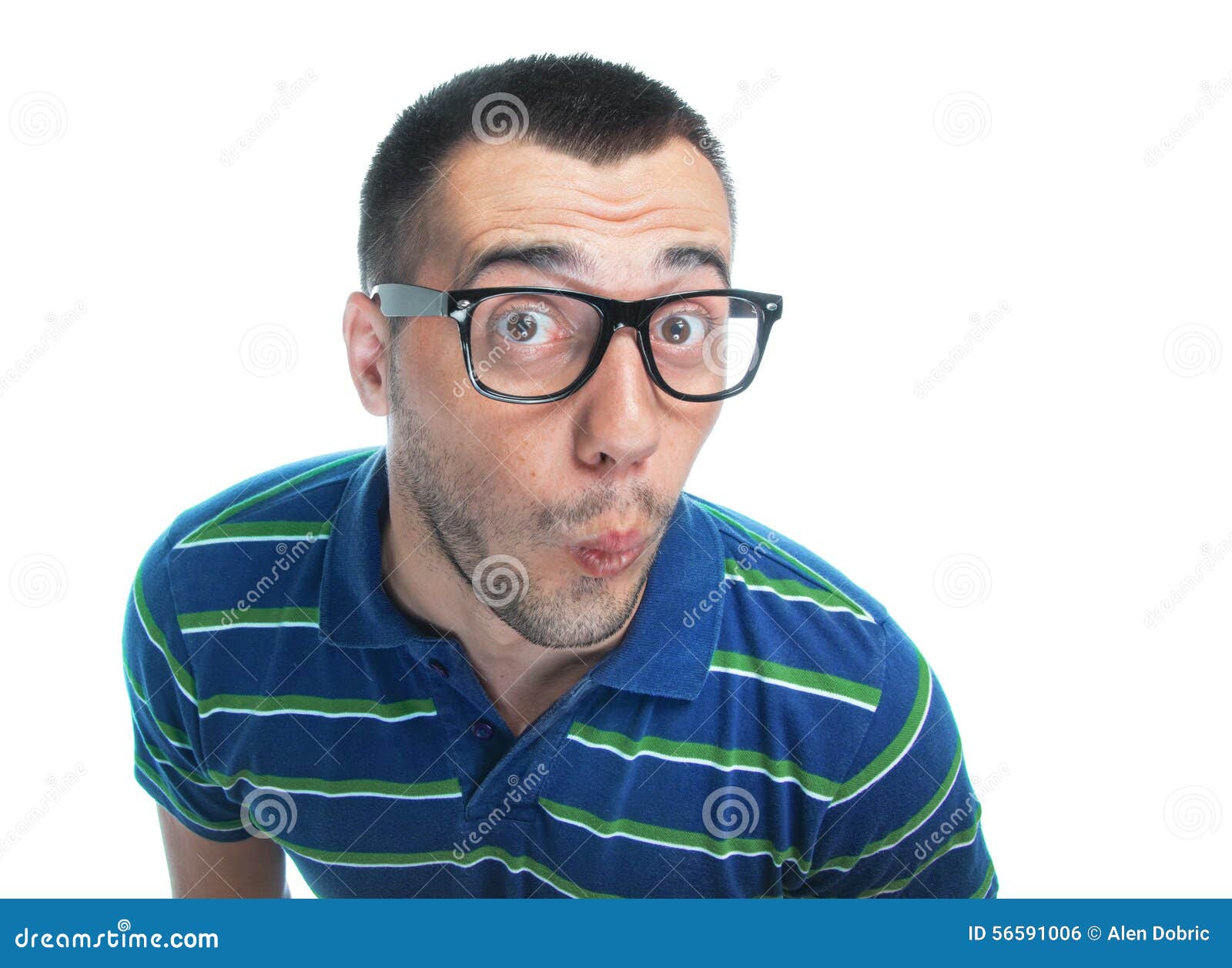 Surprised Funny Looking Scared Business Man With Many Question Marks ...