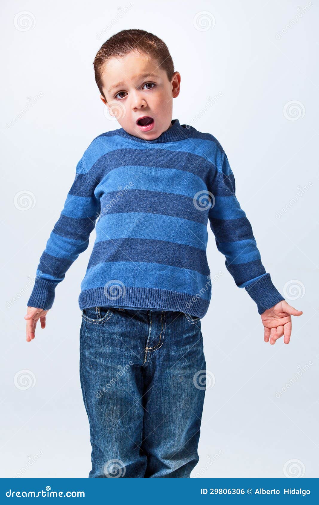 Surprised Funny Little Boy stock photo. Image of sweet - 29806306