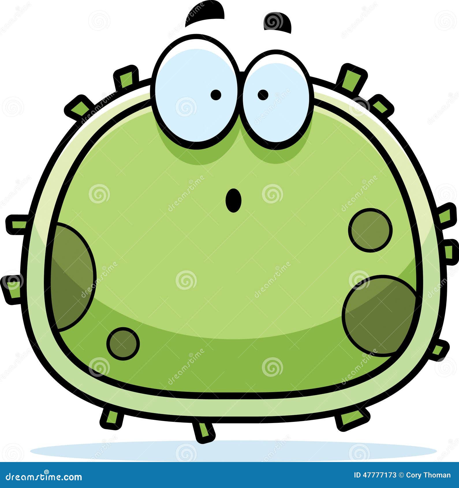 Surprised Germ Microbe stock vector. Illustration of cell - 47777173