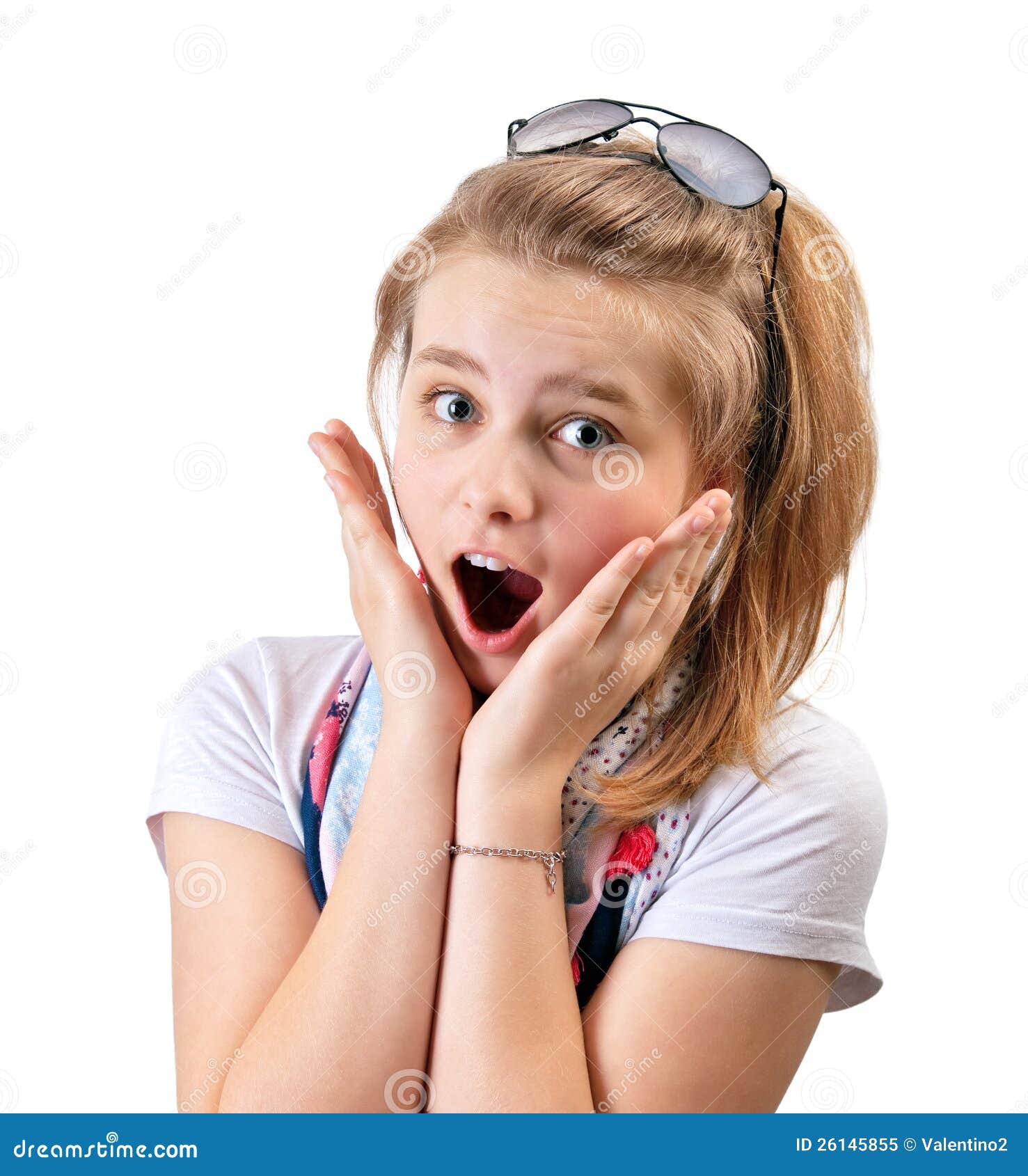 Surprised girl stock image. Image of young, shocked, funny - 26145855