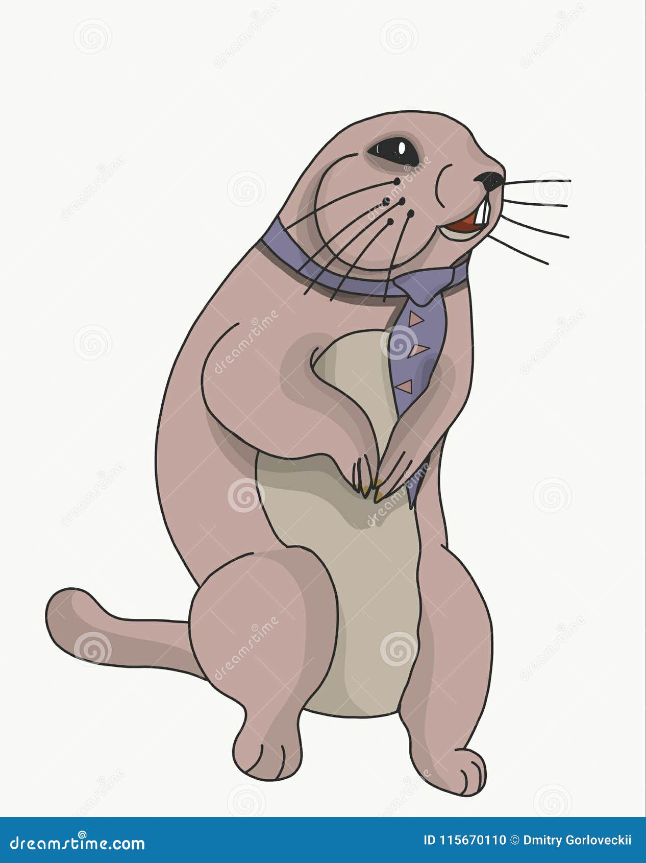 The surprised gopher. stock illustration. Illustration of terribly ...