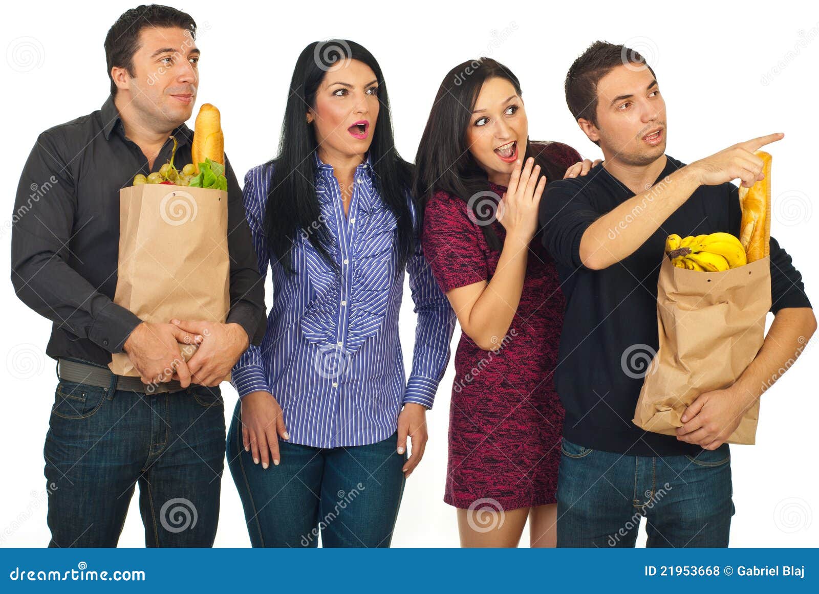 Surprised Group Of People