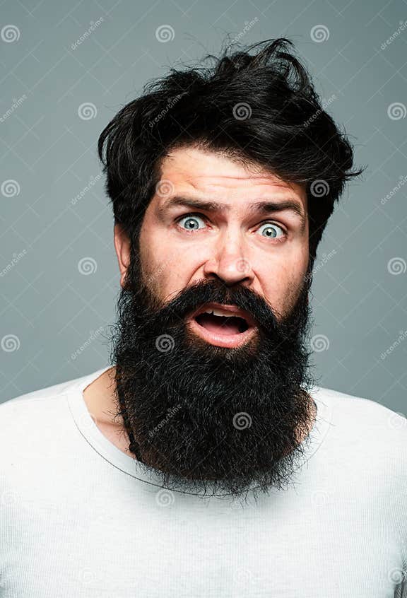 Surprised Handsome Man Shocked Male Model With Surprise Expression