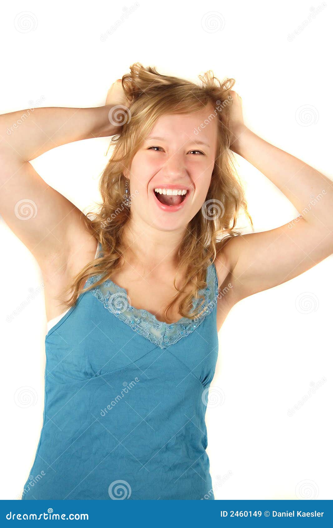 Surprised Happy Jubilating Girl Stock Image - Image of teen, joyous ...