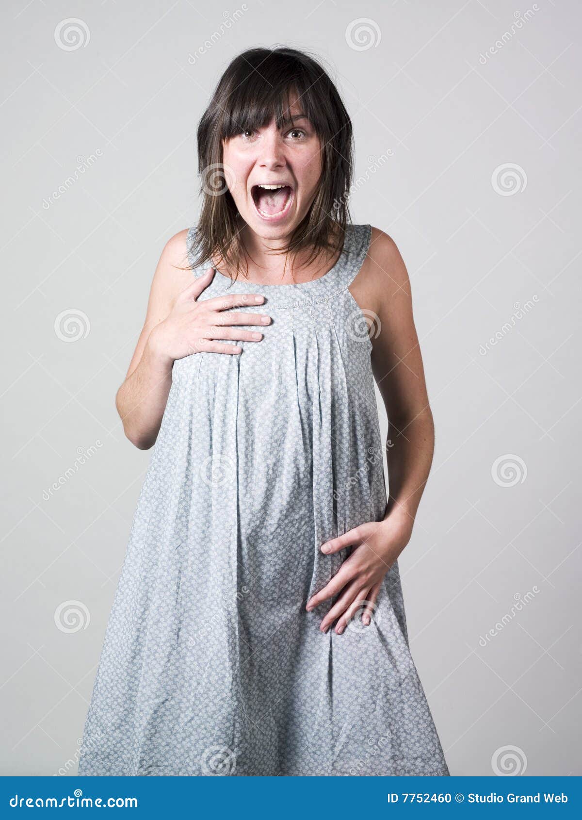 Surprised happy woman stock photo. Image of smile, posture - 7752460