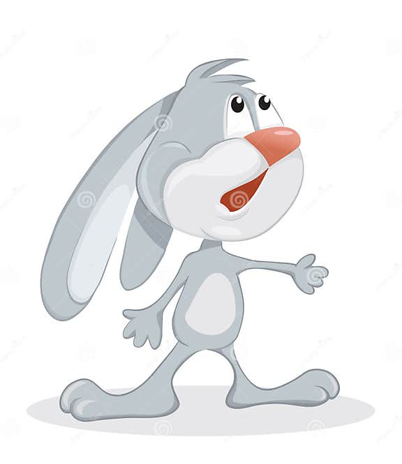 Surprised hare stock vector. Illustration of cheerful - 15913607