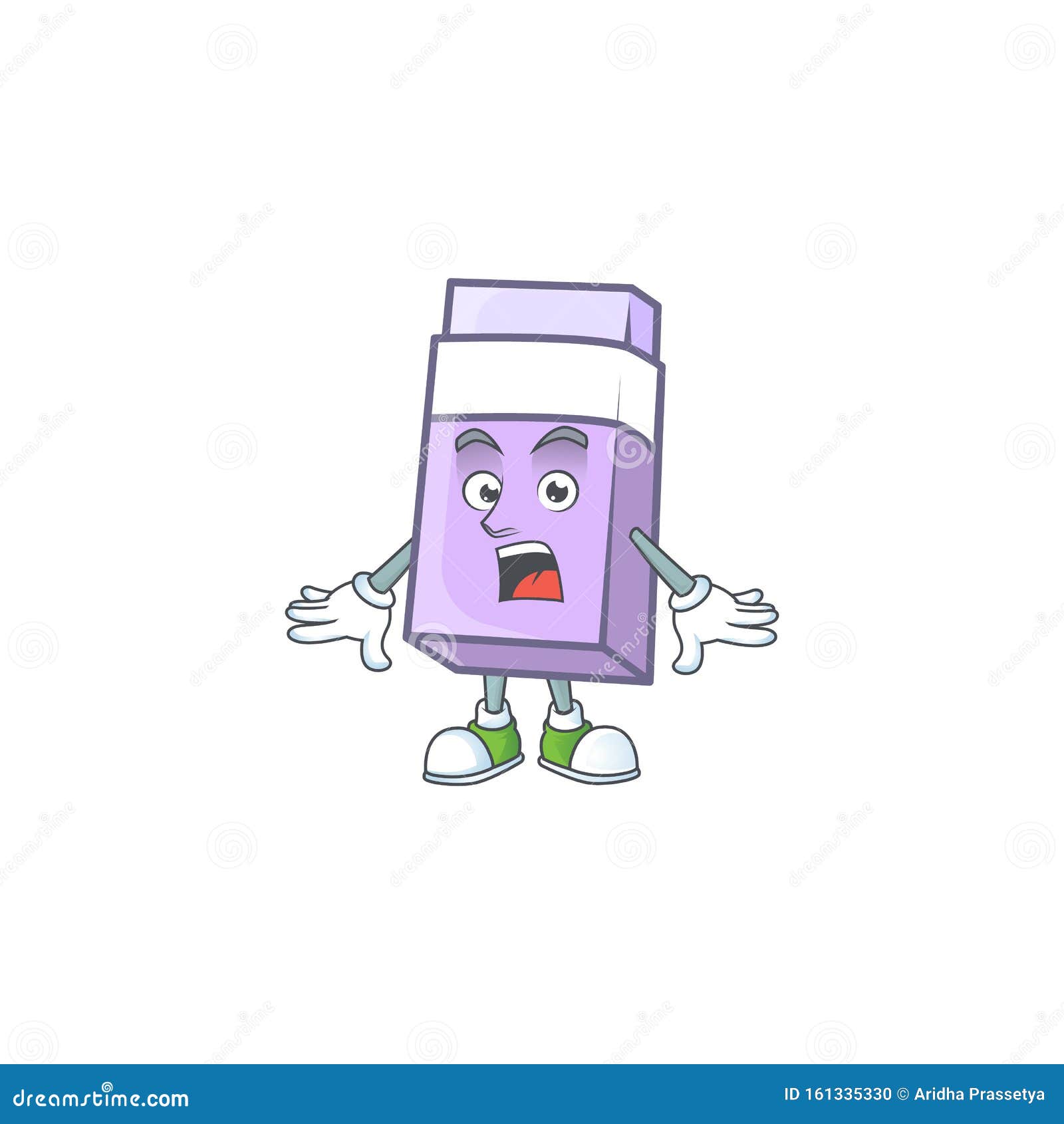 Surprised Icon Eraser Cartoon in the Character Stock Vector ...