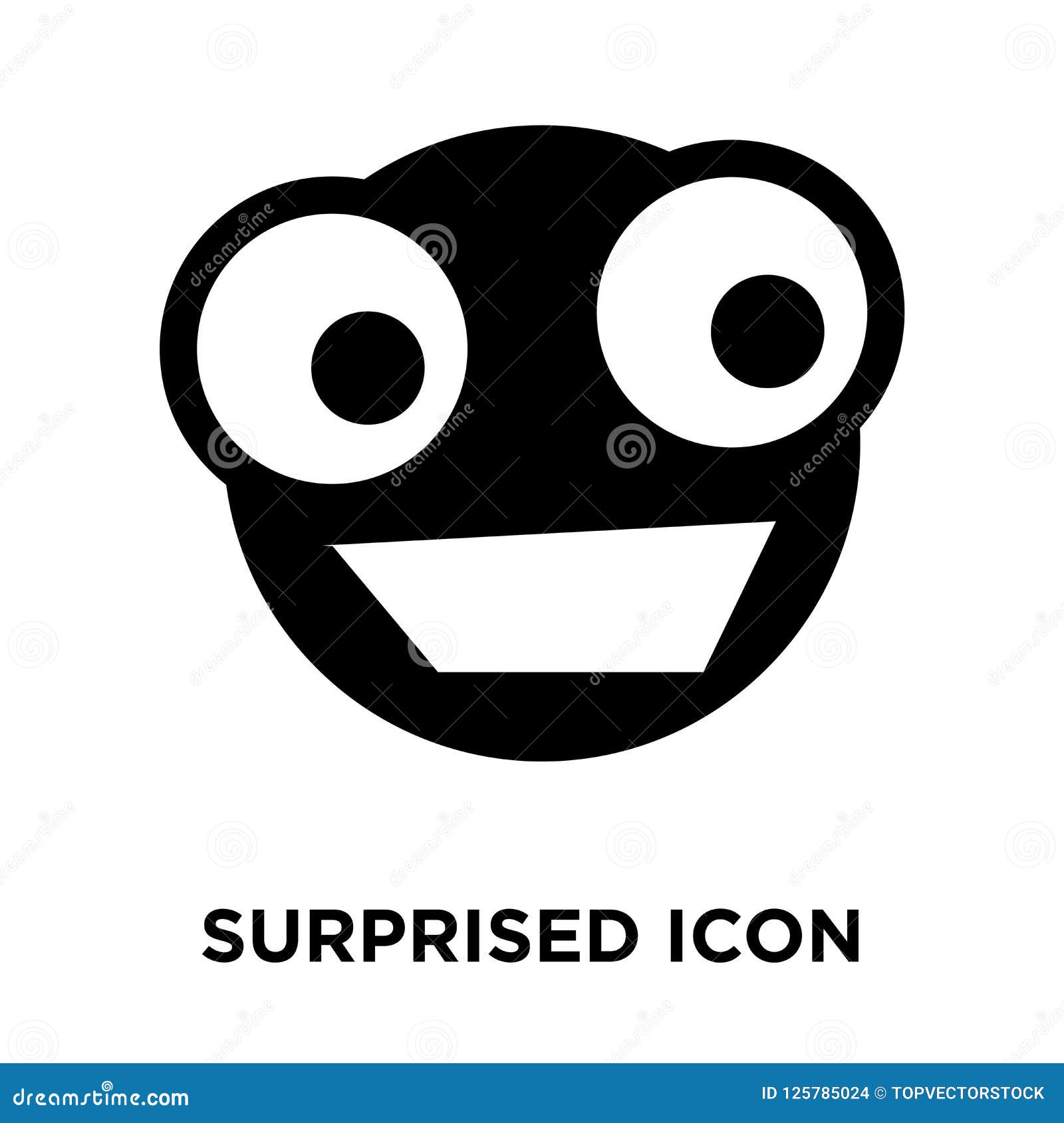 Surprised Icon Vector Isolated On White Background, Logo Concept ...