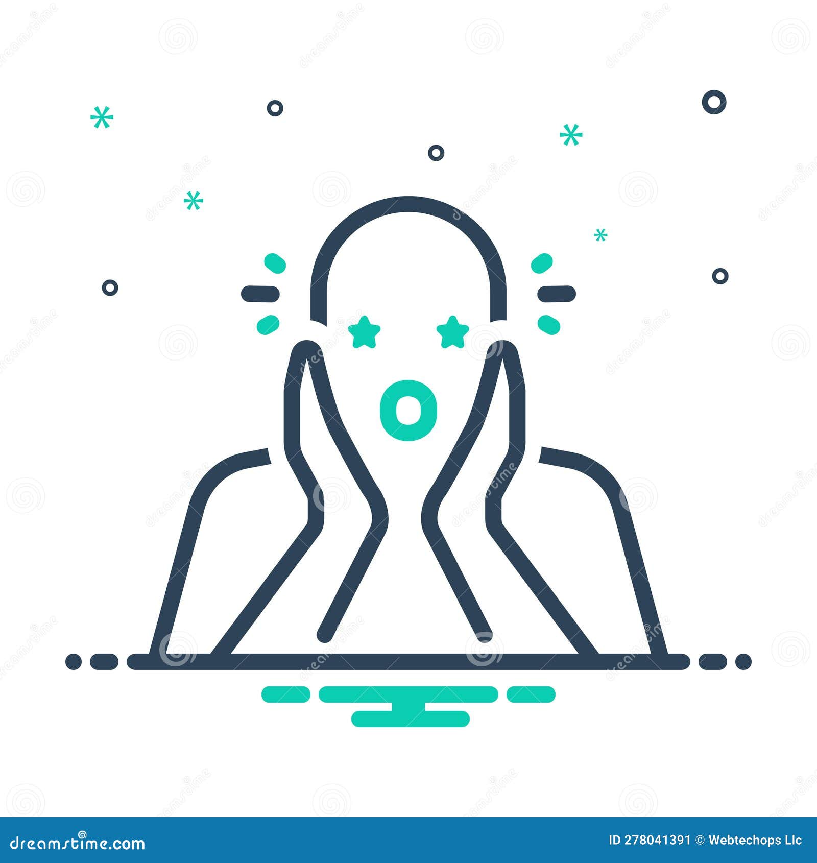 Mix Icon for Surprised, Wonder and Shocked Stock Vector - Illustration ...