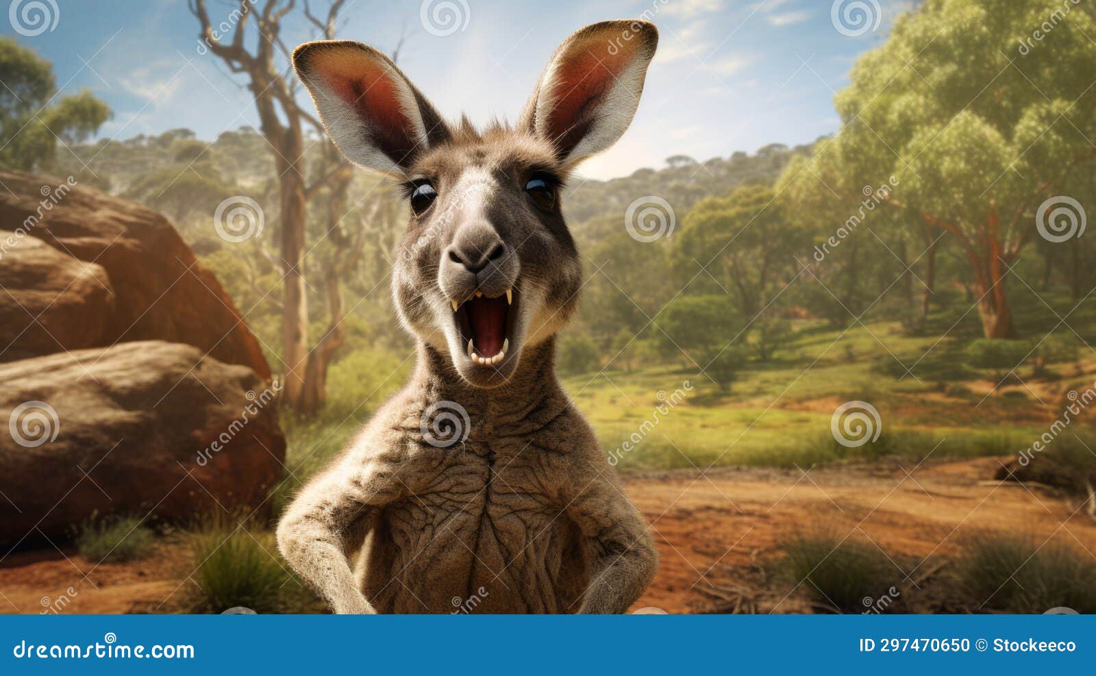 Fantasy Kangaroo Character: Minecraft-inspired Pixel Art Royalty-Free ...