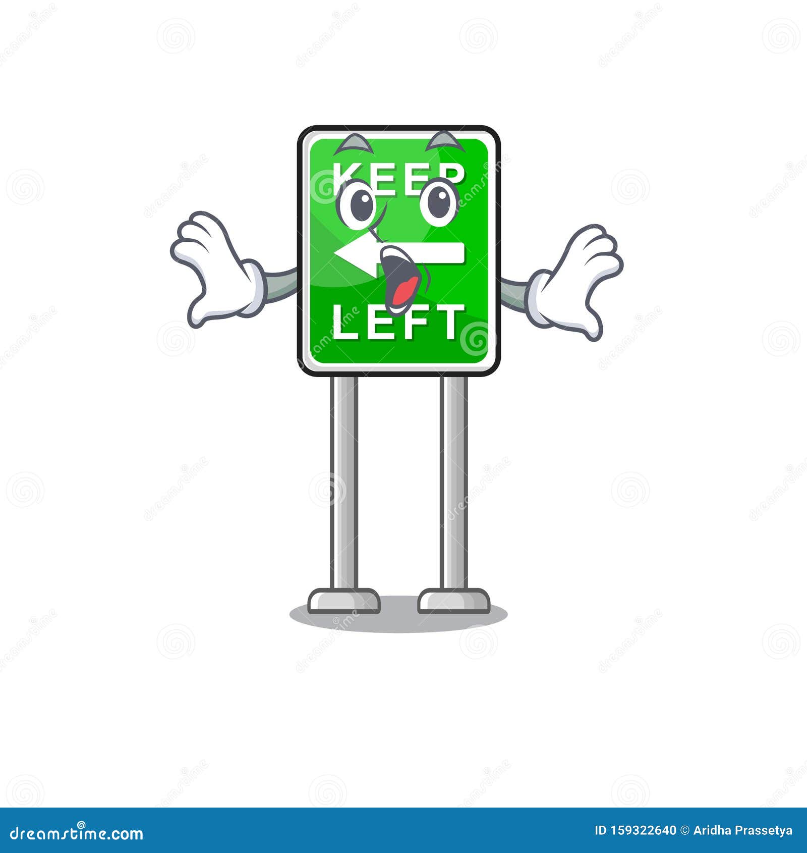 Surprised Road Cone Cartoon Royalty-Free Illustration | CartoonDealer ...