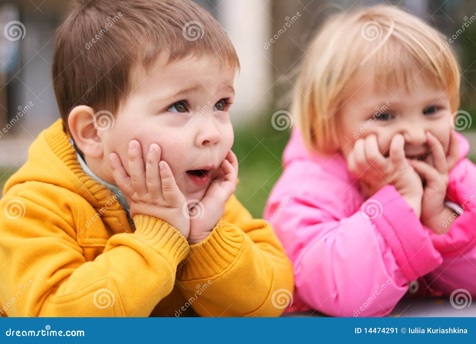 Surprised kids stock image. Image of looking, carefree - 14474291
