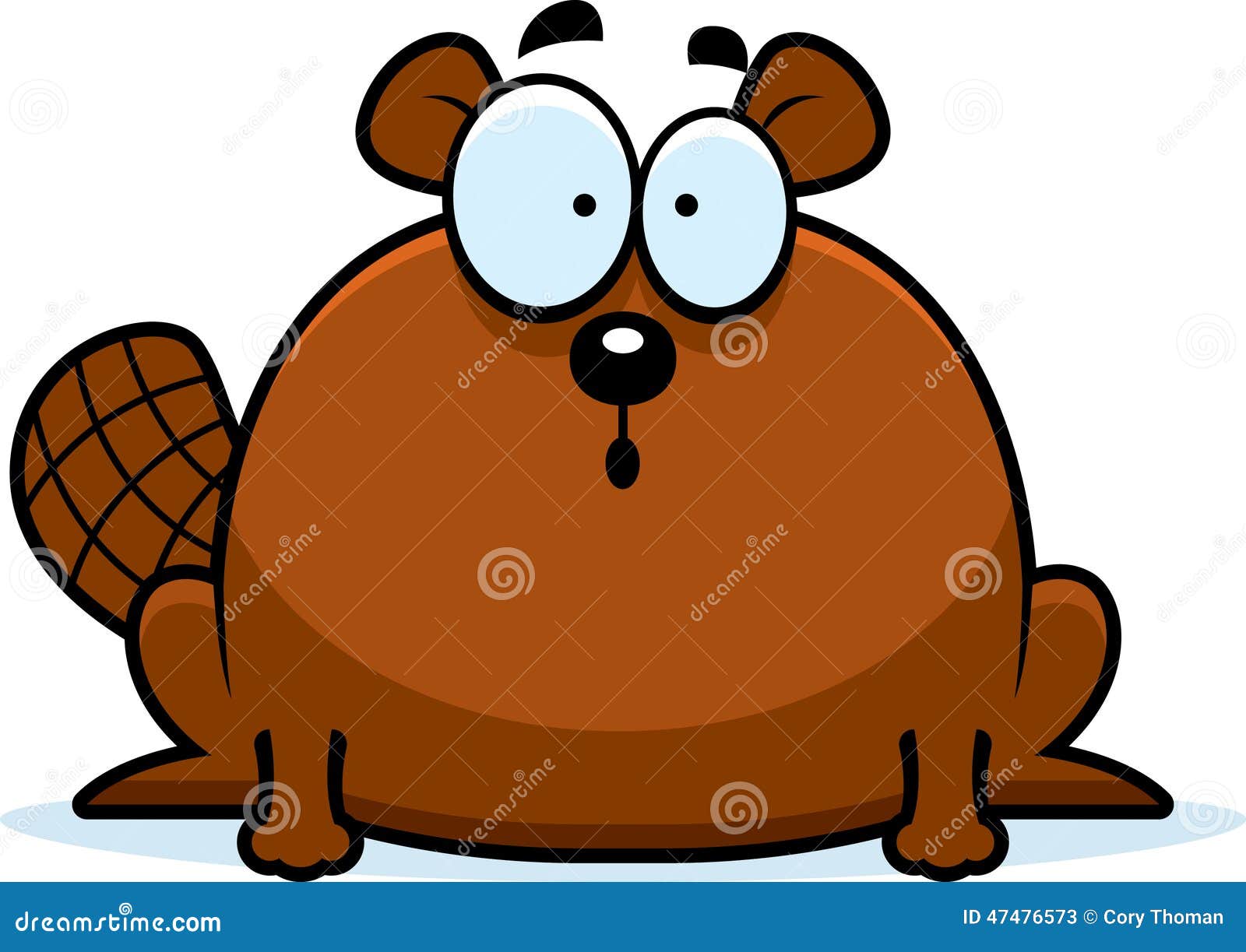 Surprised Little Beaver stock vector. Illustration of surprised - 47476573