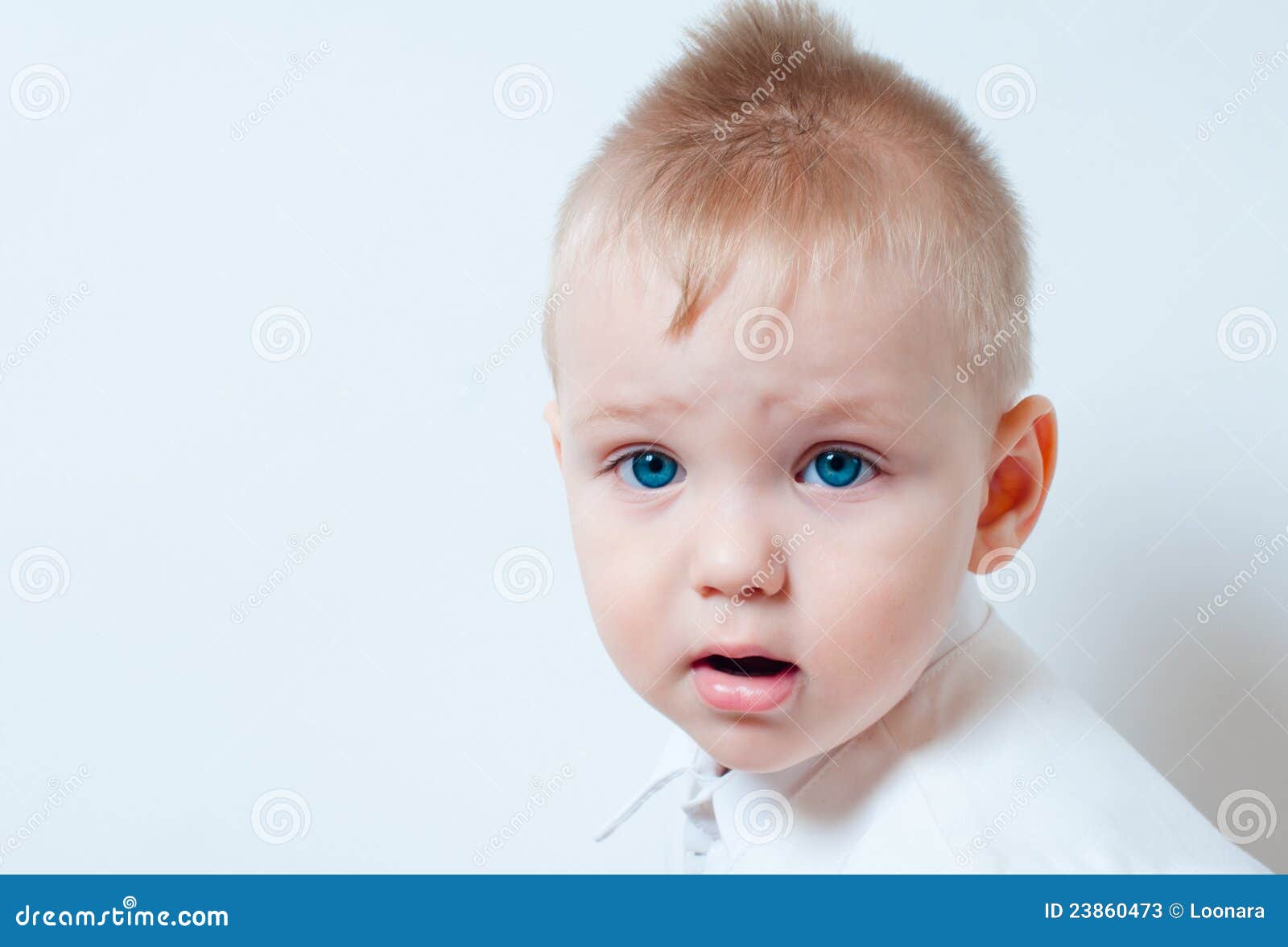 Surprised little boy stock image. Image of kids, infancy - 23860473
