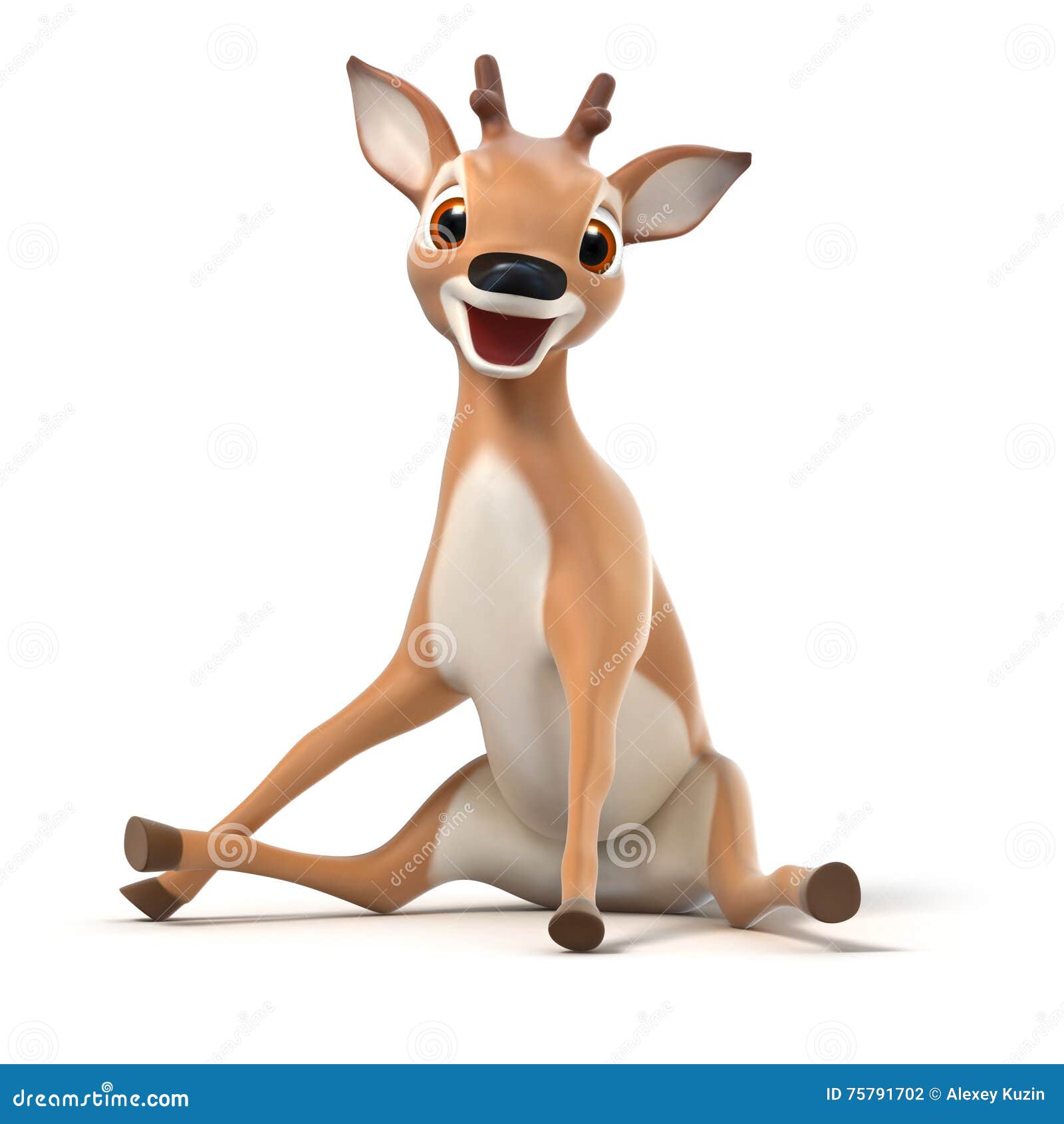 Little Cartoon Fawn Stock Illustrations – 1,436 Little Cartoon Fawn ...