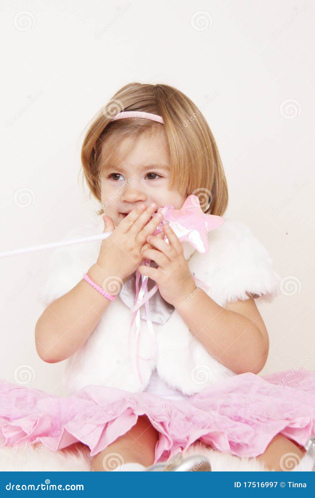Surprised little princess stock image. Image of costume - 17516997
