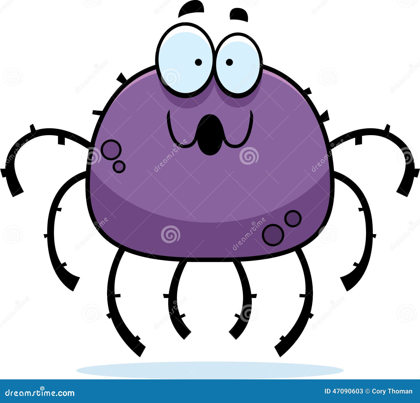 Surprised Little Spider stock vector. Illustration of pest - 47090603